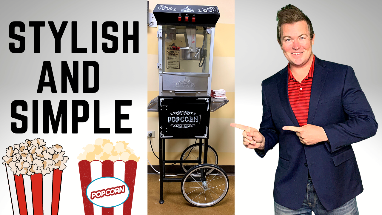 Watch Review and demo of Olde Midway Vintage Popcorn Machine on Amazon Live