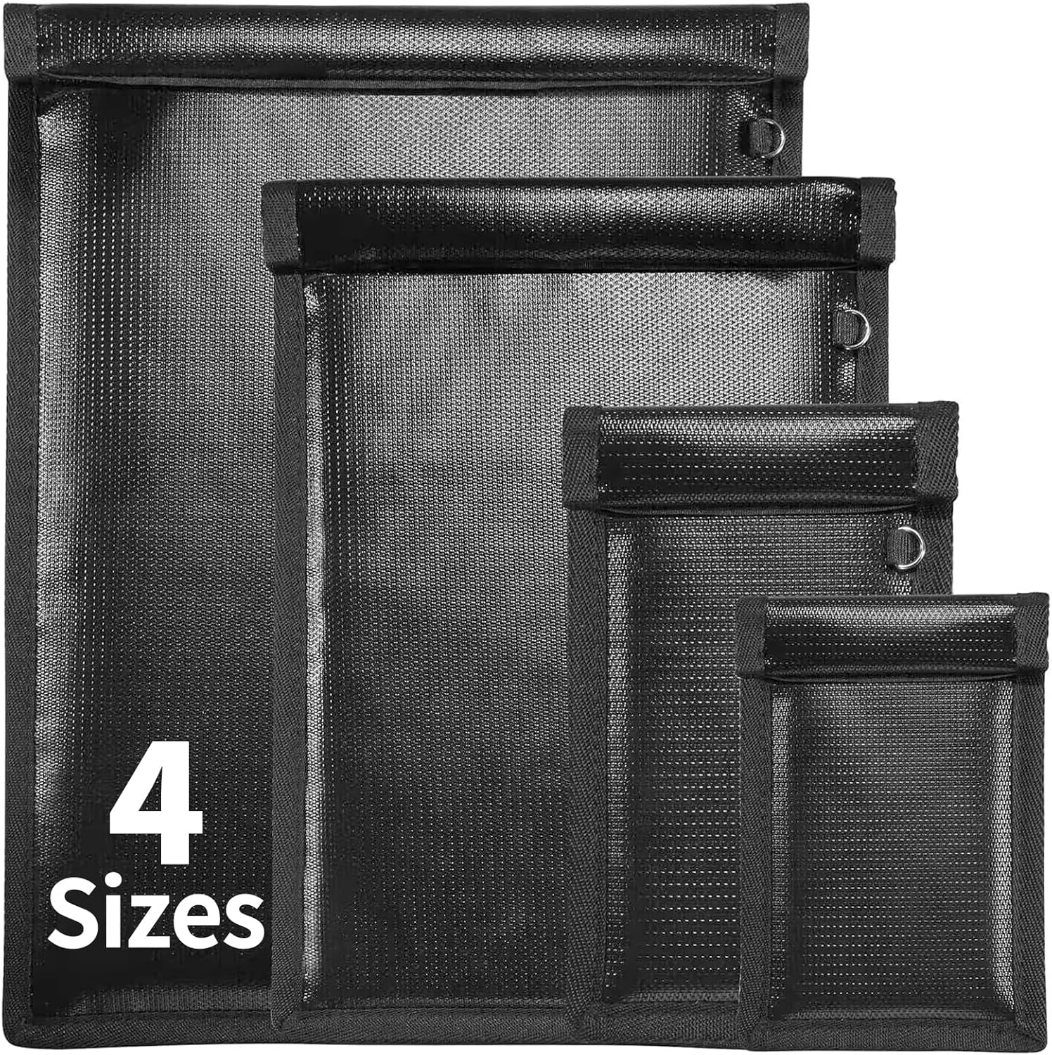 IFENROL Faraday Bags EMP Proof 4 Pack, Faraday Pouch with Key Fob ...