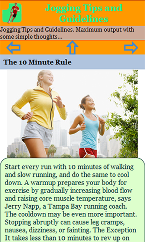 Jogging Tips and Guidelines - App on Amazon Appstore