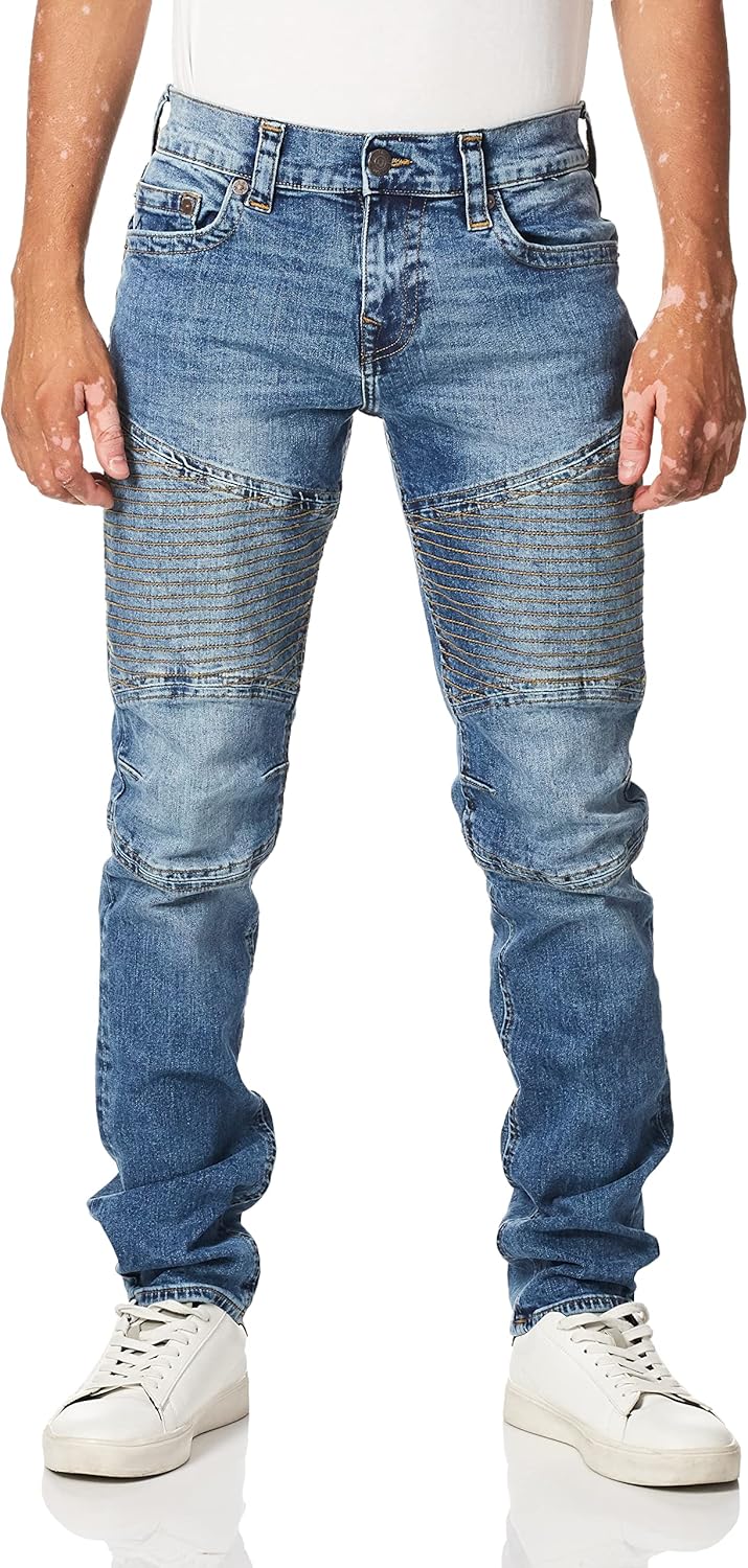 True Religion Men's Geno Moto Slim Fit Jean, Denim Blue, 33W X 34L at ...