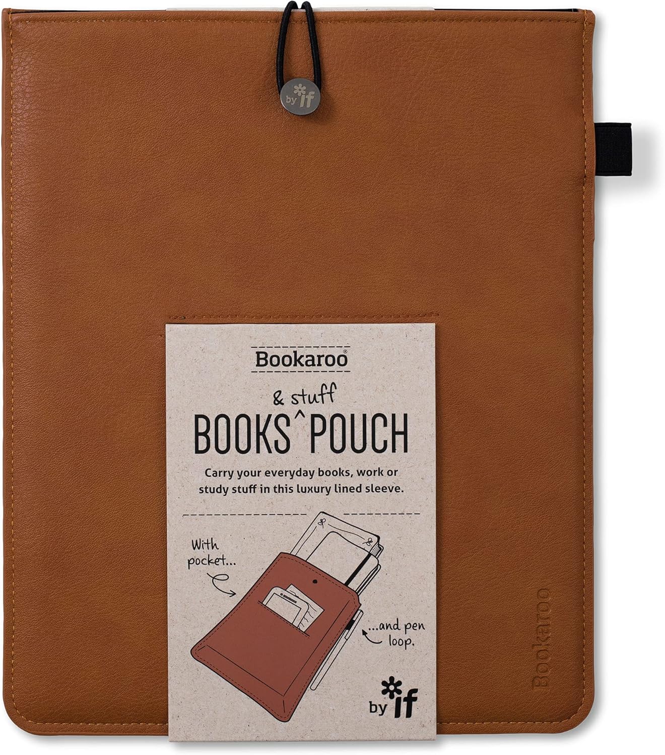 IF Bookaroo Books & Stuff Pouch Brown, One Size : Amazon.co.uk ...