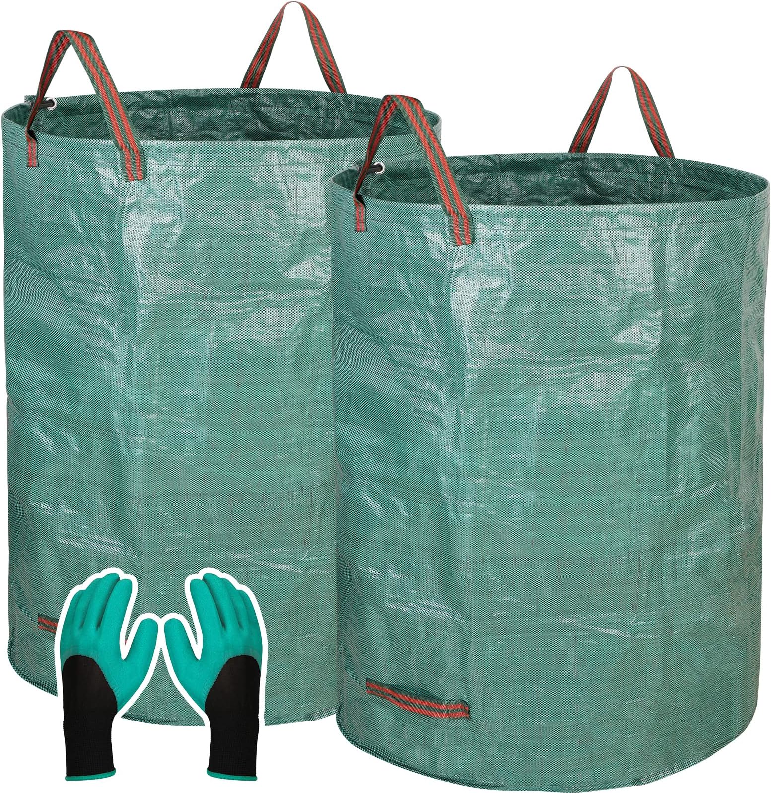 Amazon.com: Reusable Yard Waste Bags Heavy Duty,2 Pack 132 Gallons ...