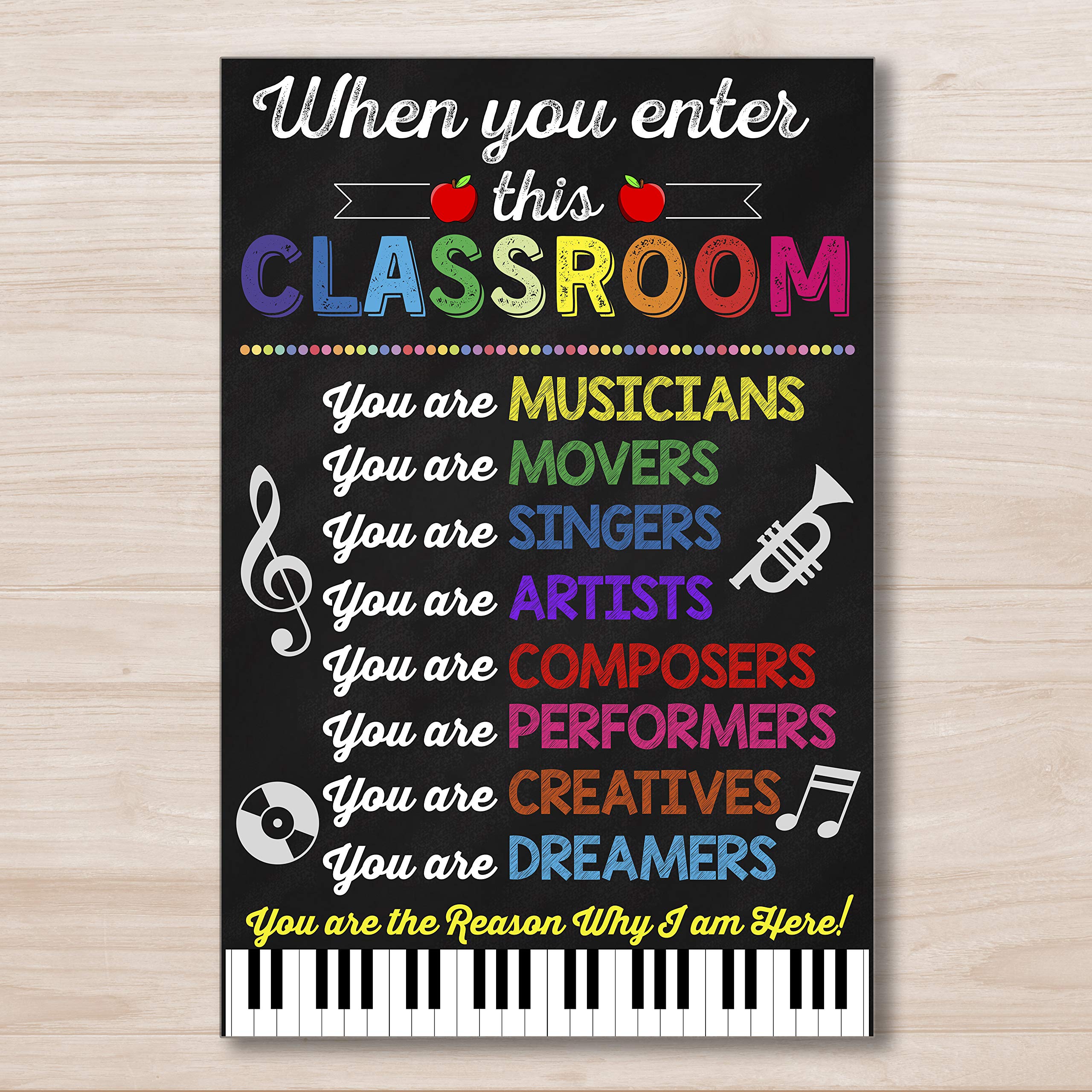 When You Enter This Classroom You Are Musician Poster Classroom ...