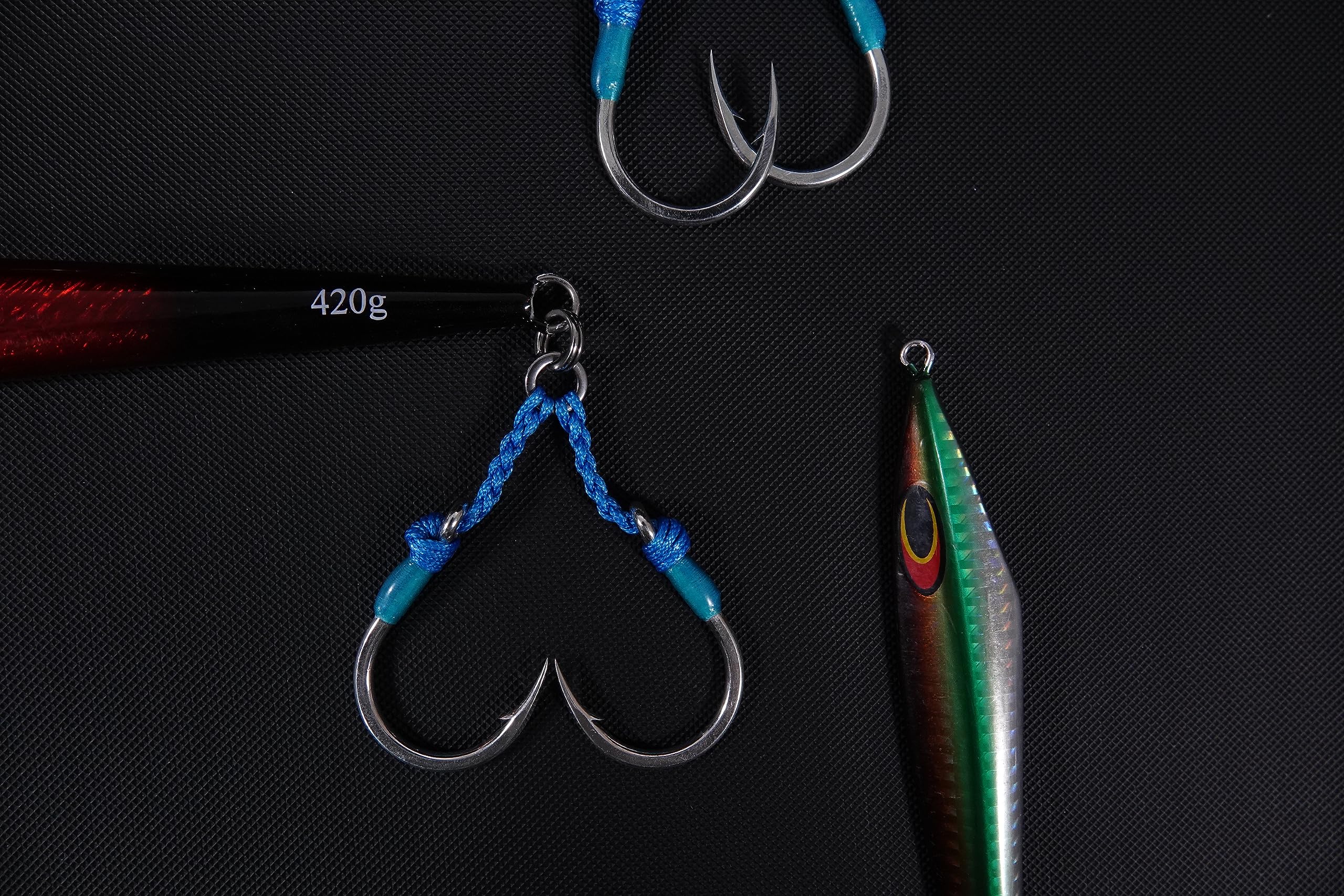 Snapklik.com : PLUGGING Double HD Assist Hook 8/0 2-Pack 6X Saltwater ...