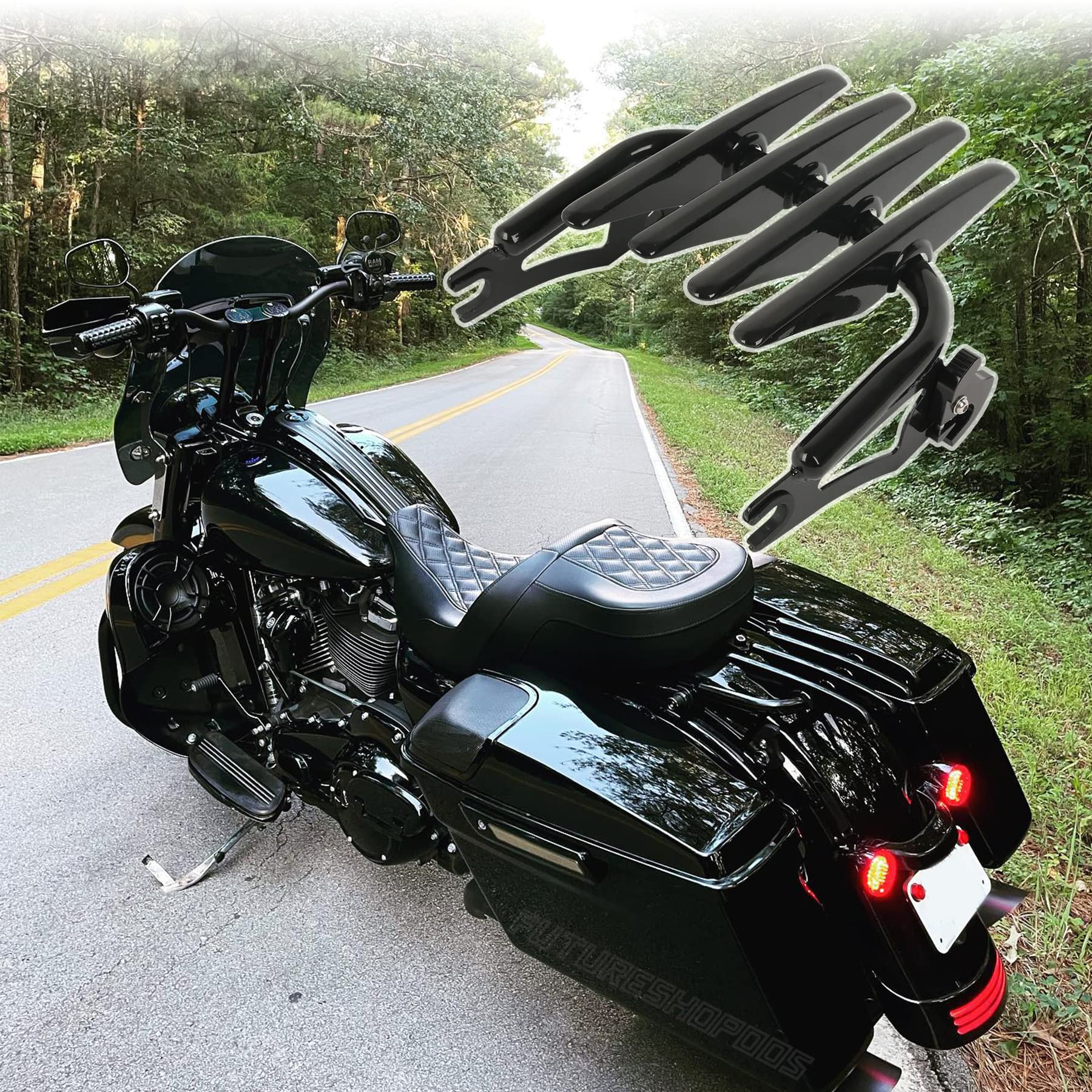 Harley Luggage Rack Harley Davidson Street Glide Luggage Rack - Air ...