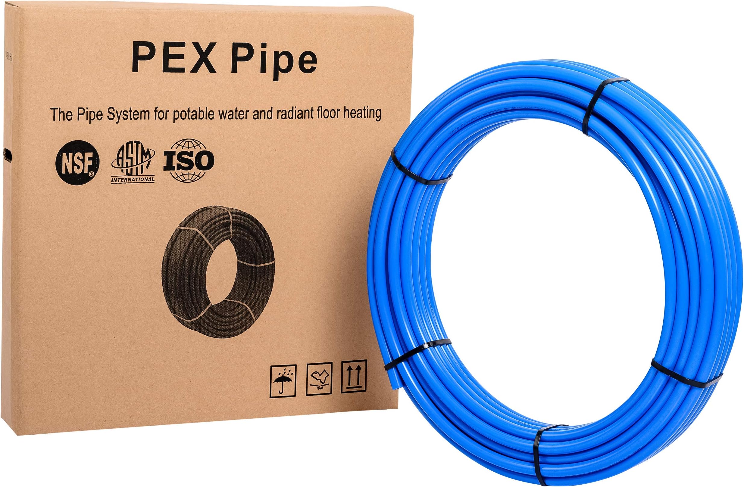 AKW 1 Inch x 100 Feet Blue PEX-A, PEX Pipe Flexible Water Tubing for ...
