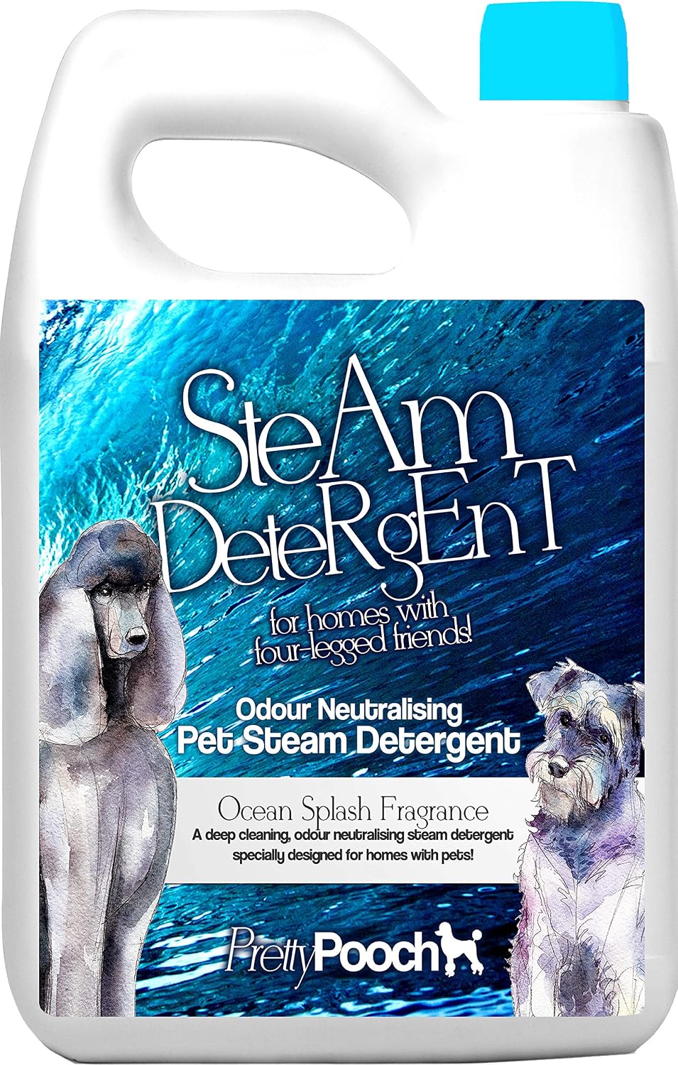 Pretty Pooch Pet Steam Detergent for Steam Mops (5 Litres, Ocean Splash ...