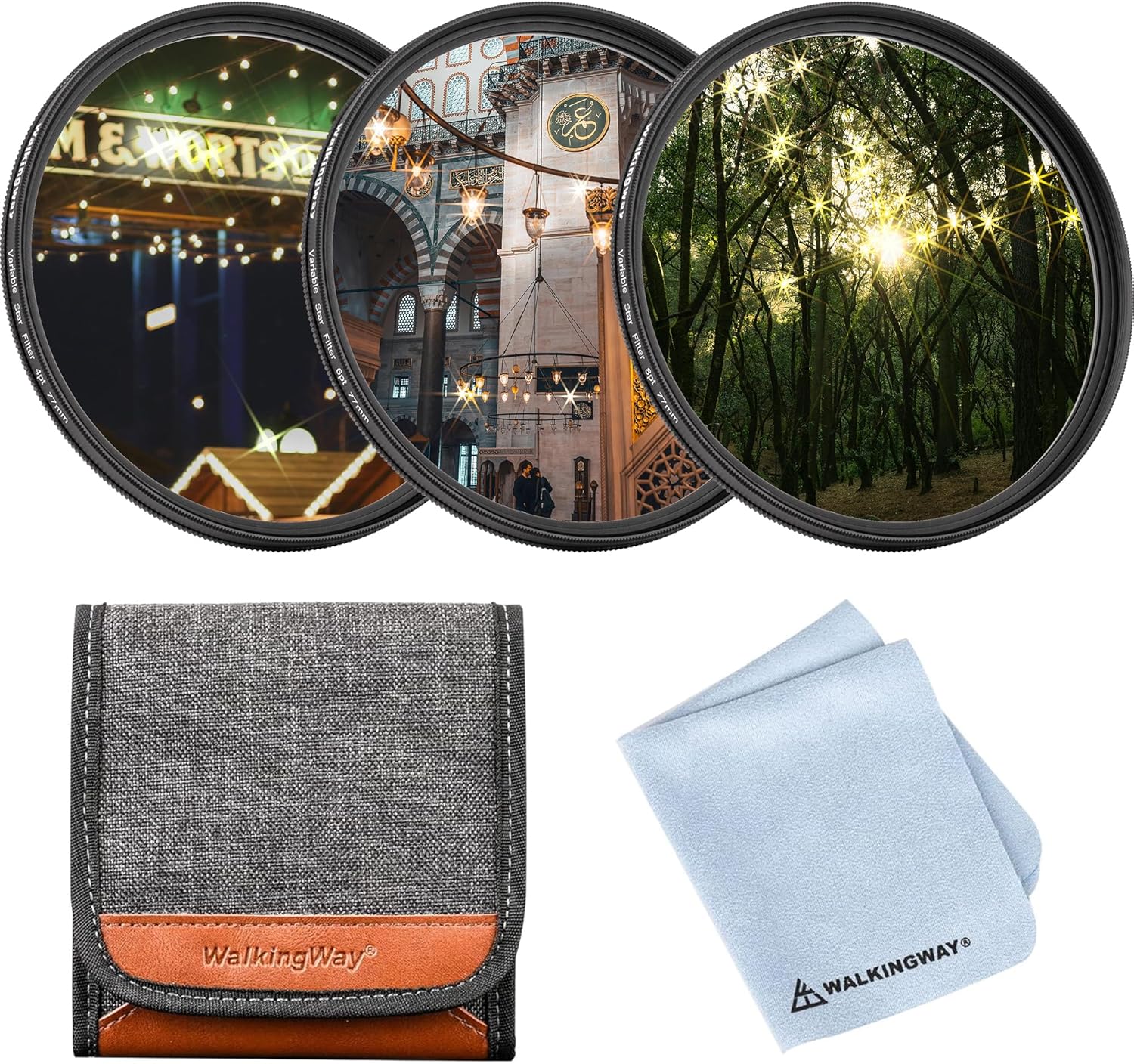 Amazon.com : Walking Way 55mm Variable Star Filter Sets 4,6,8 Points ...