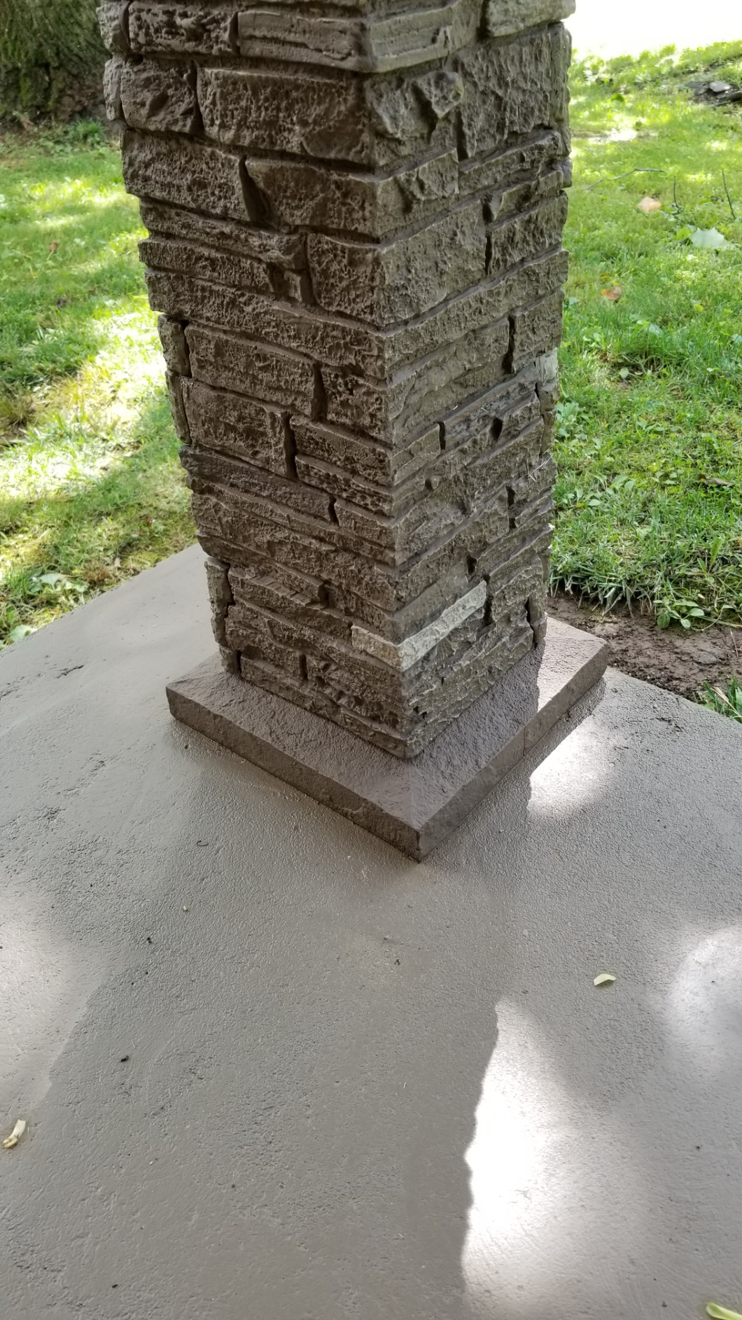 NextStone Faux Stone Post Cover Cap 10" x 10" - Brown - Amazon.com