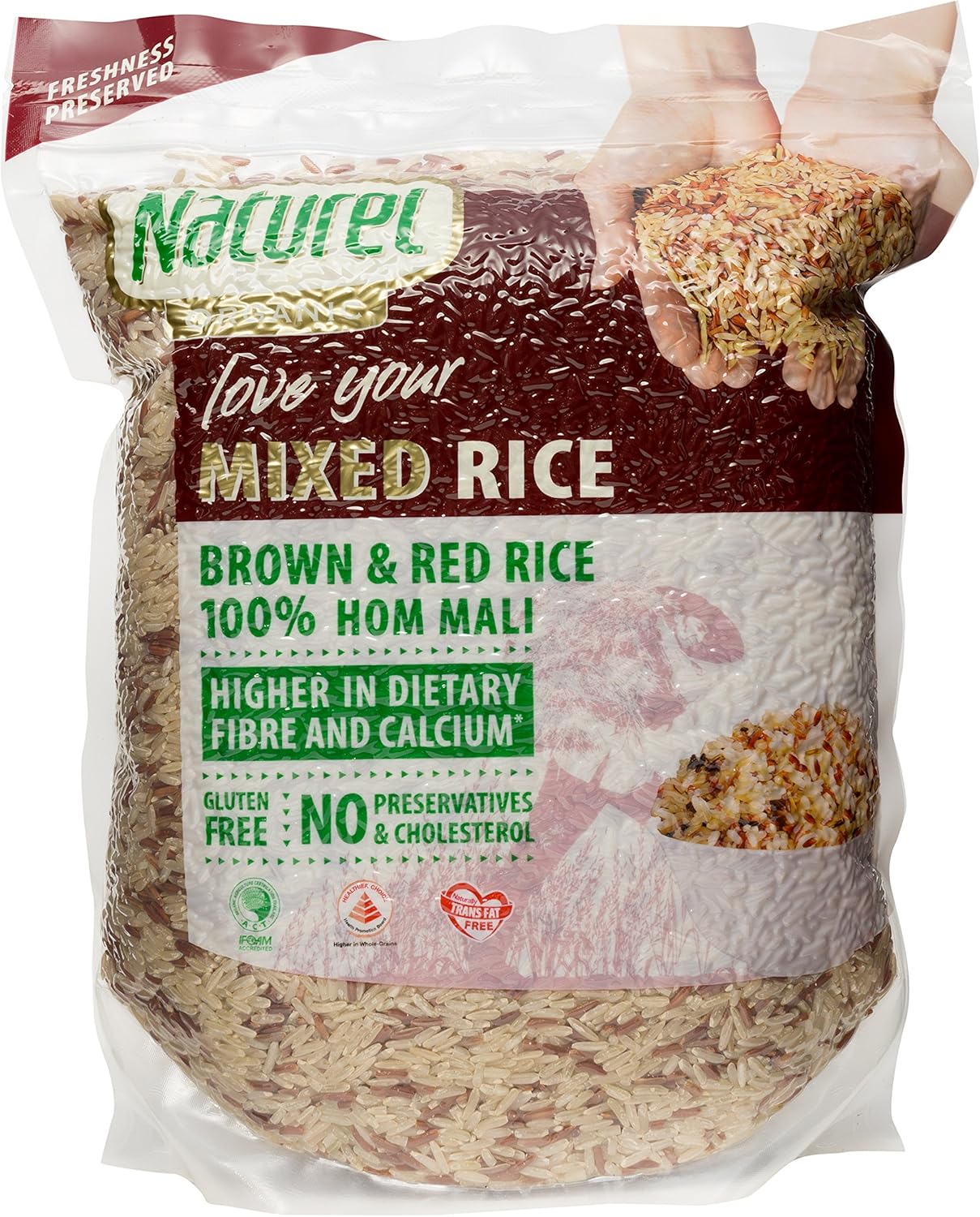 Naturel Organic Brown and Red Rice, 2kg : Amazon.sg: Grocery