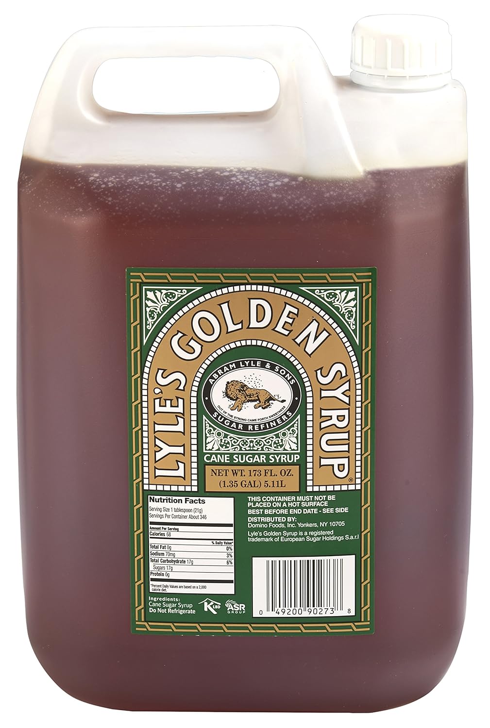 Amazon.com : Lyle's Golden Syrup (Foodservice) (Poly Container), 173 ...