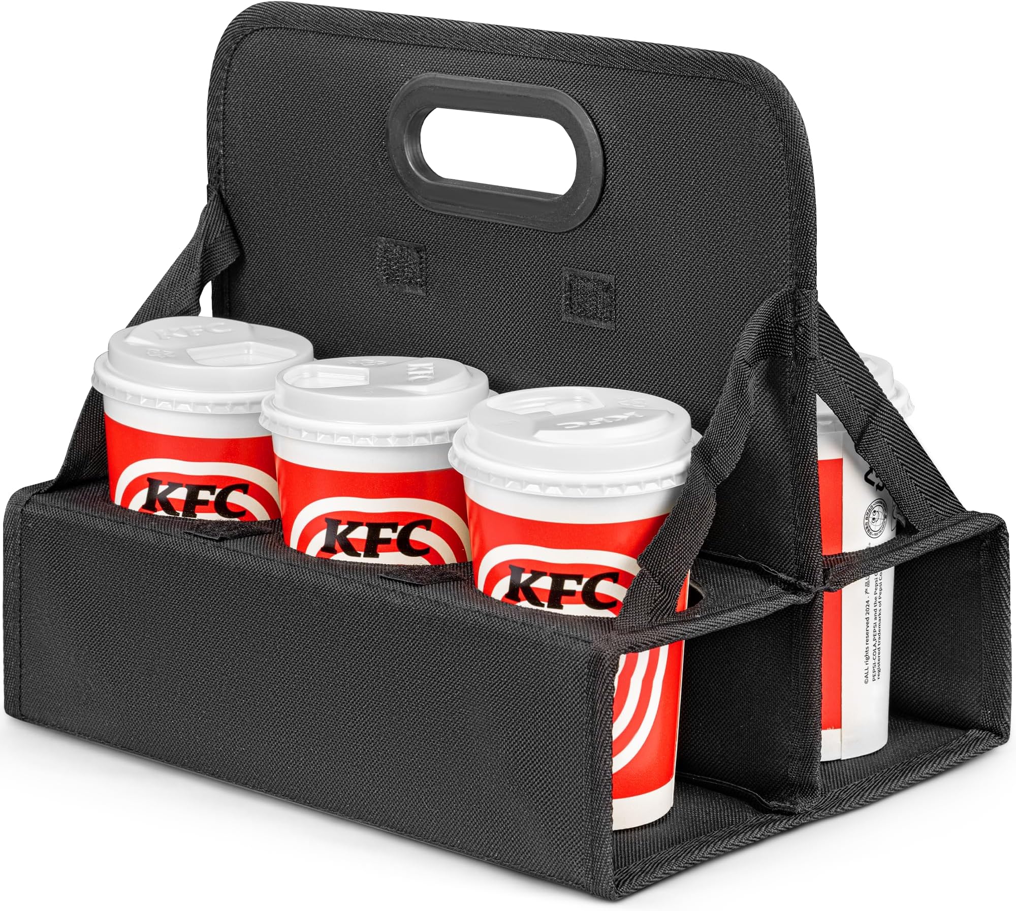 Amazon.com: Solbor Portable Drink Carrier with Handle, 6 Cup Reusable ...