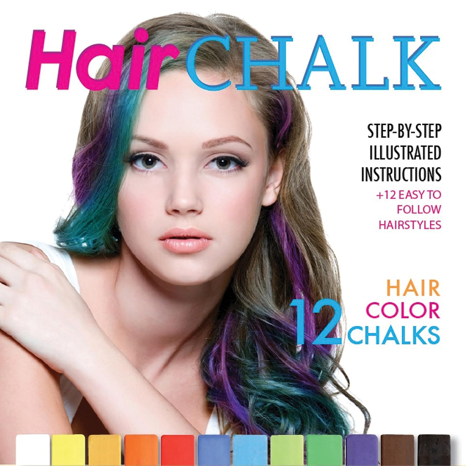Amazon.com: Hair Chalk: Step-by-Step illustrated instructions + 12 Easy ...