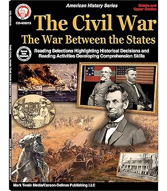 Amazon.com: Mark Twain The Civil War Social Studies Workbook, American ...