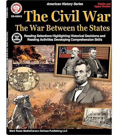Amazon.com: Mark Twain The Civil War Social Studies Workbook, American ...