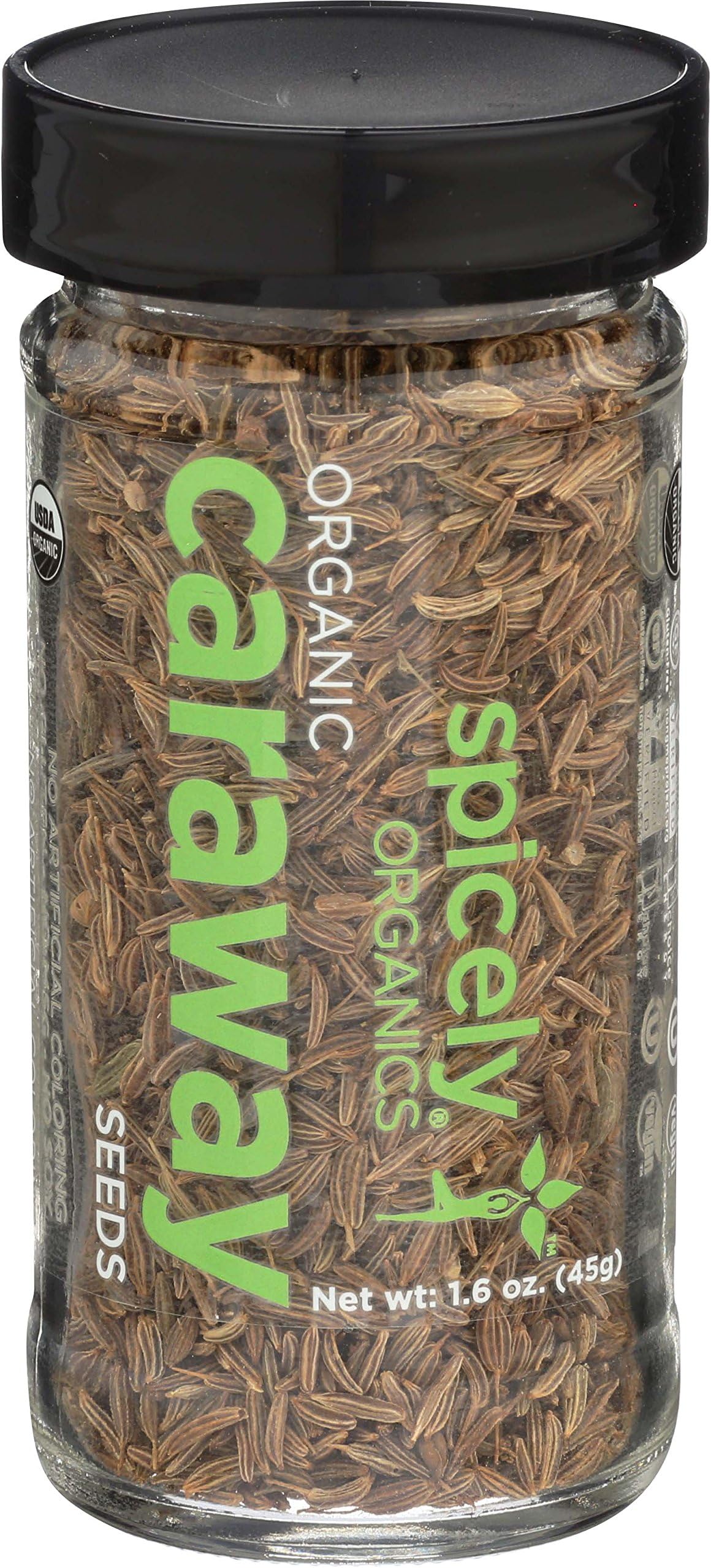 Amazon.com : Spicely Organic Caraway Seeds Whole 1.60 Ounce Jar ...