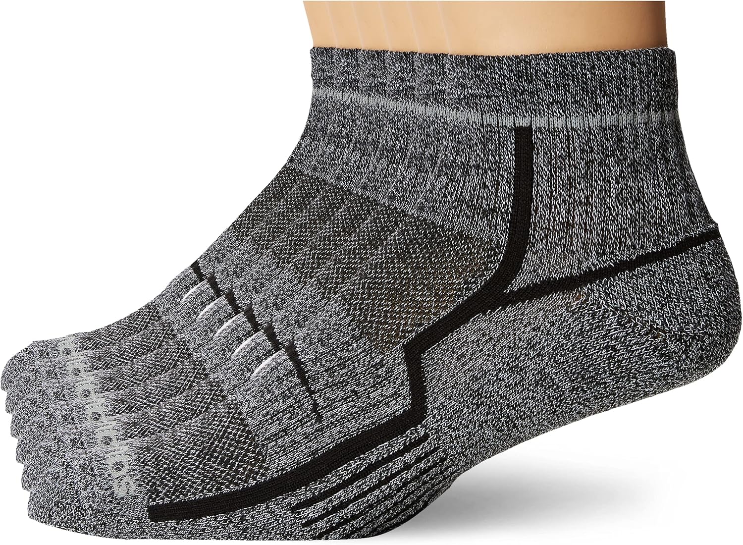 Amazon.com: Saucony Men's Multi-Pack Bolt Performance Quarter Socks ...
