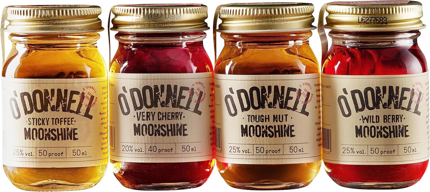 O'Donnell Moonshine Mini Liqueur Gift Set "Classics" | 4 x 50ml ...