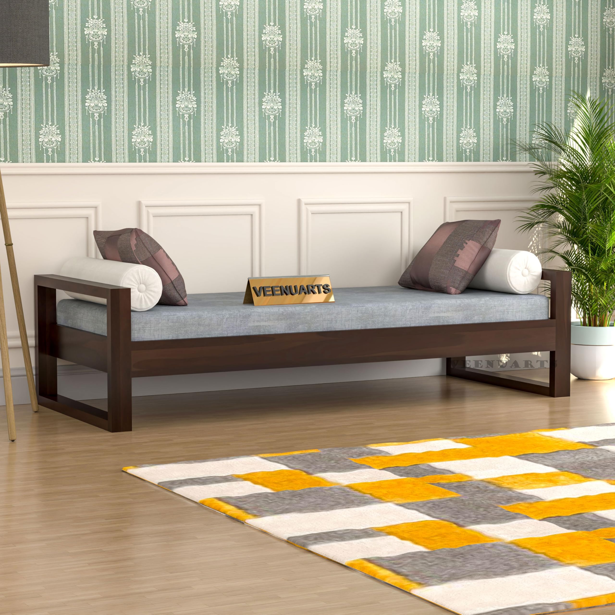 VEENUARTS Divan Bed for Living Room, Drawing Room, & Bedroom, Space ...