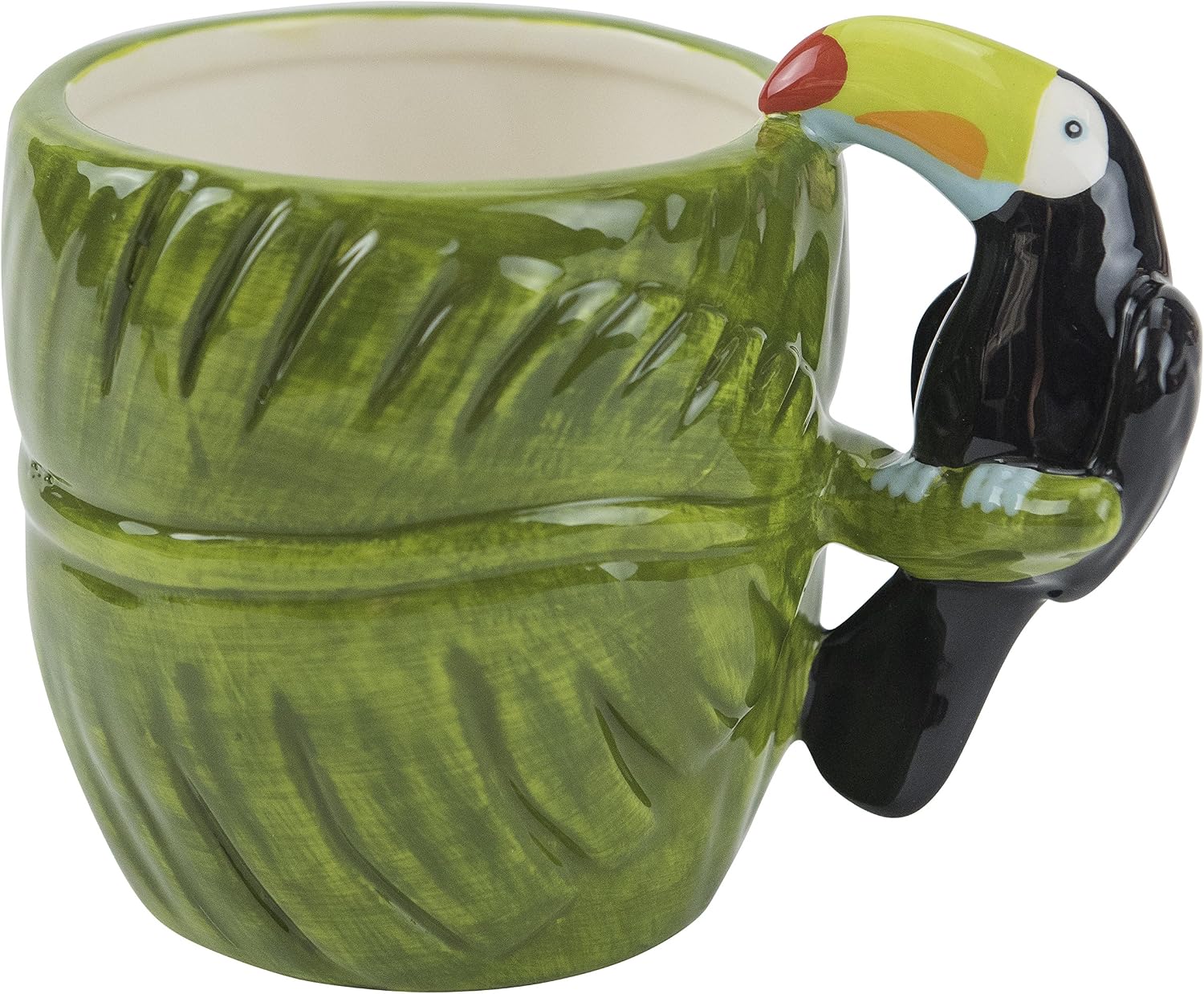 Amazon.com: Toucan Mug, Hand Painted Ceramic, 18 ounce Capacity, By ...