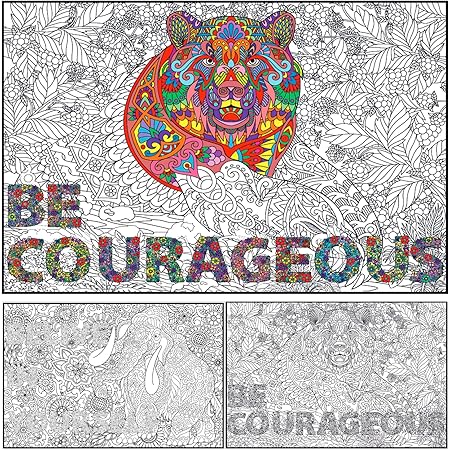 Amazon.com: 2 Pack Large Coloring Posters - Giant Coloring Poster for ...