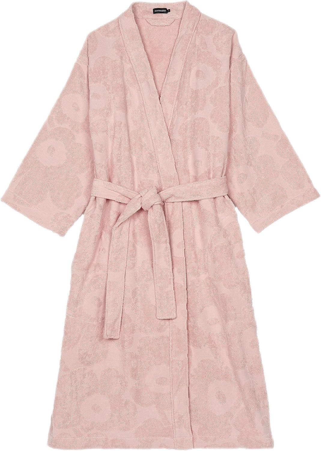 Amazon.com: MARIMEKKO Pieni Unikko Terry Cotton Bathrobe (Powder Pink ...