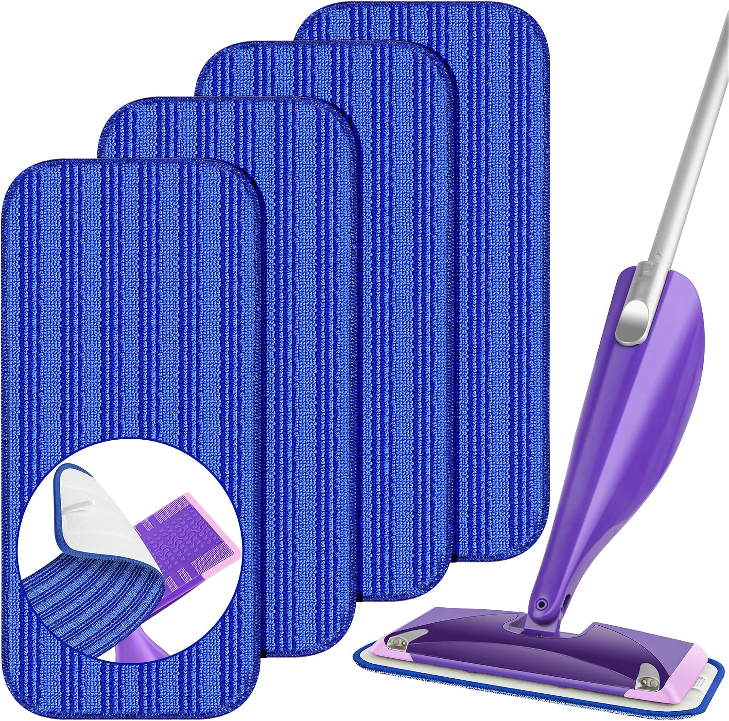Amazon.com: Reusable Mop Pads Compatible with Swiffer Wet Jet, Wet Jet ...