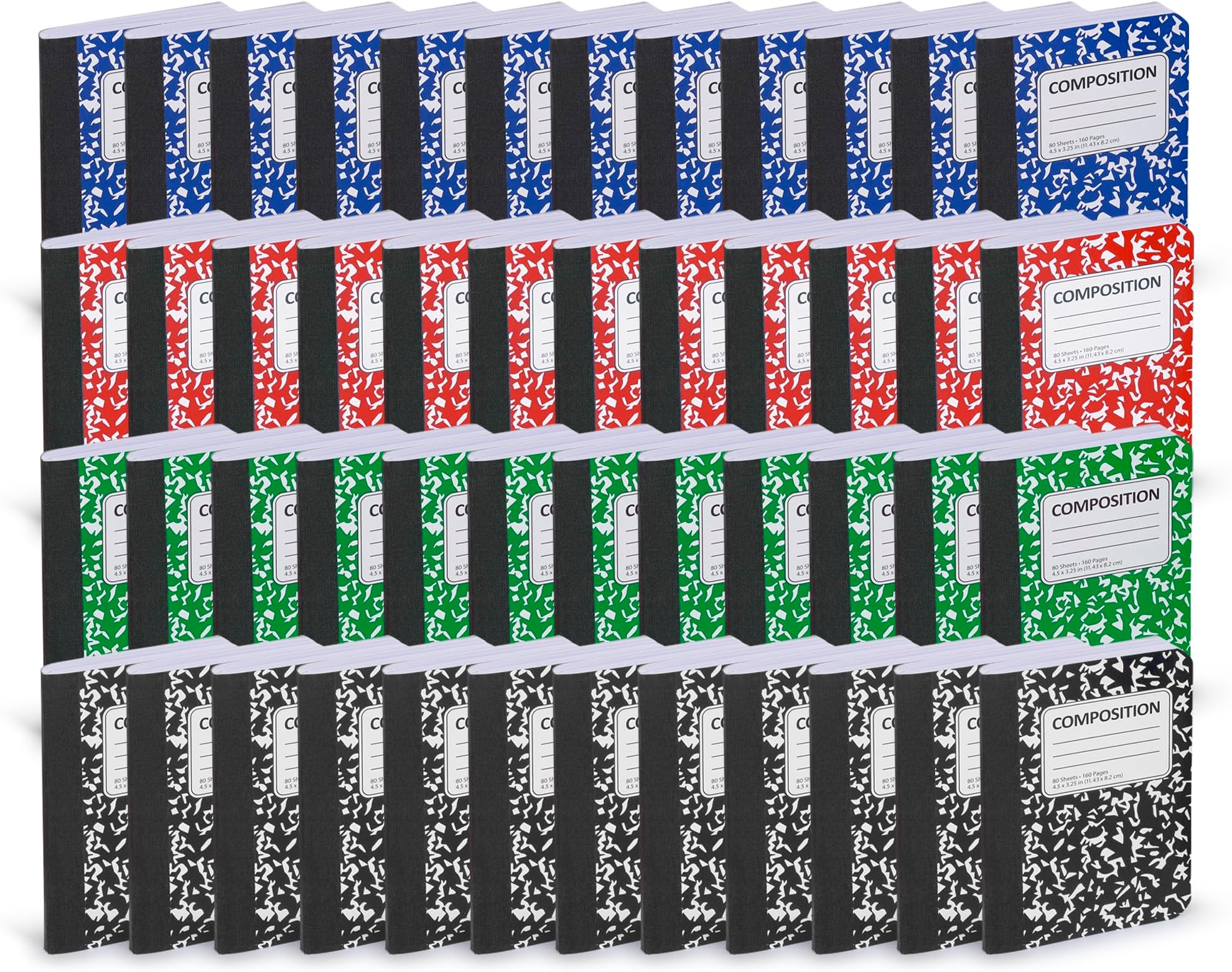 Amazon.com : Mini Composition Book, Note Pad, 3 Pack in 3 different ...