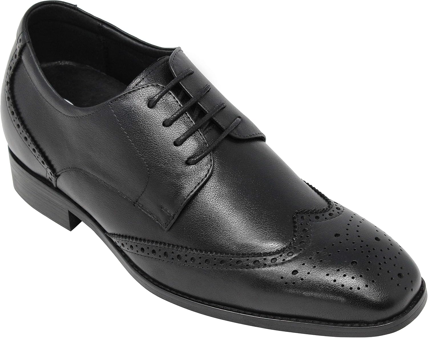 Amazon.com | CALTO Men's Invisible Height Increasing Elevator Shoes ...