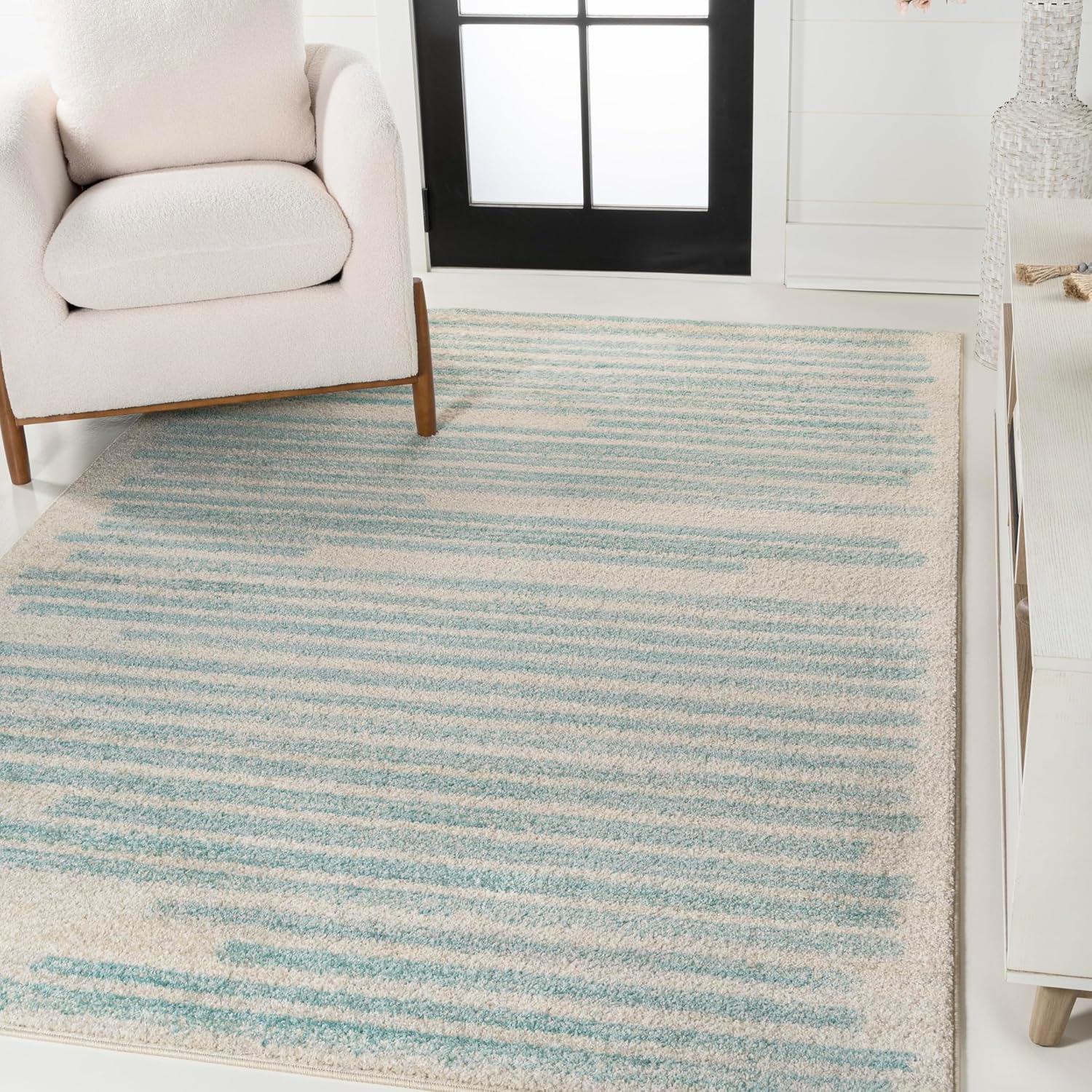 JONATHAN Y MOH207B-5 Khalil Modern Berber Stripe Area Rug, Contemporary ...