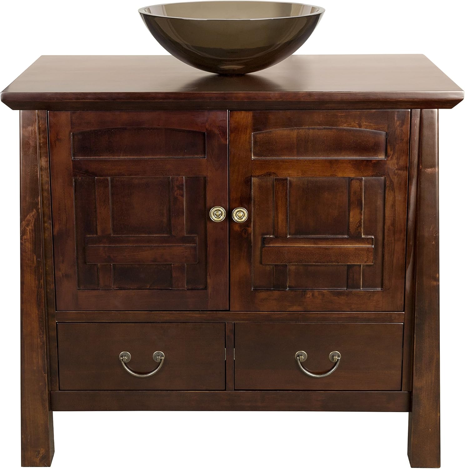Amazon.com: Ronbow Fujiko 36 Inch Bathroom Vanity Set in Vintage Walnut ...
