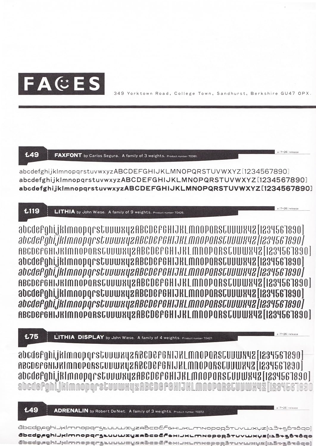 T - 26 Digital Type Foundry | Poster-style Catalogue: Amazon.co.uk: T ...