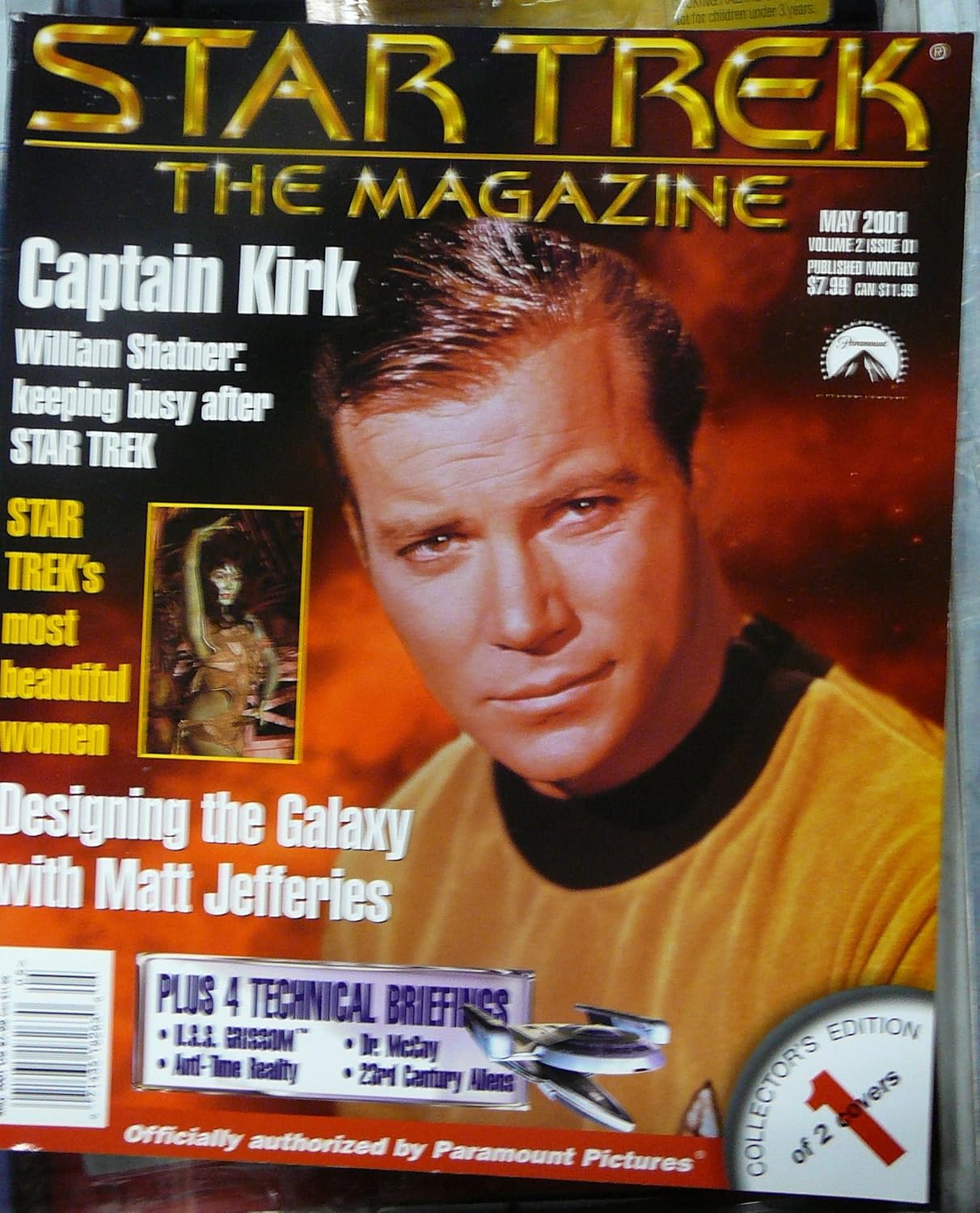 Star Trek The Magazine Vol 2 #1 May 2001 Alternate Cover Colectors ...