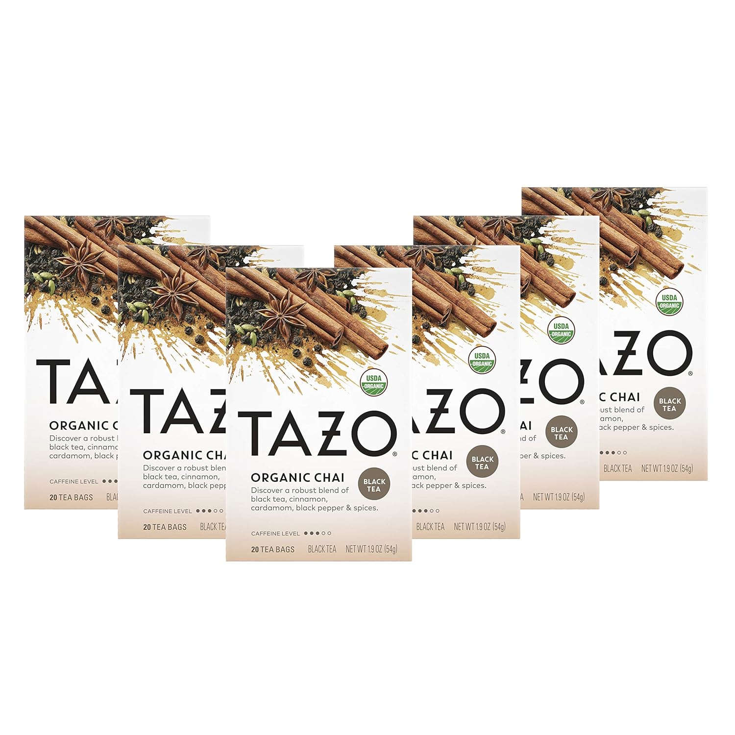 Amazon.com : Tazo Organic Chai For a Warm Spiced Chai Black Tea ...