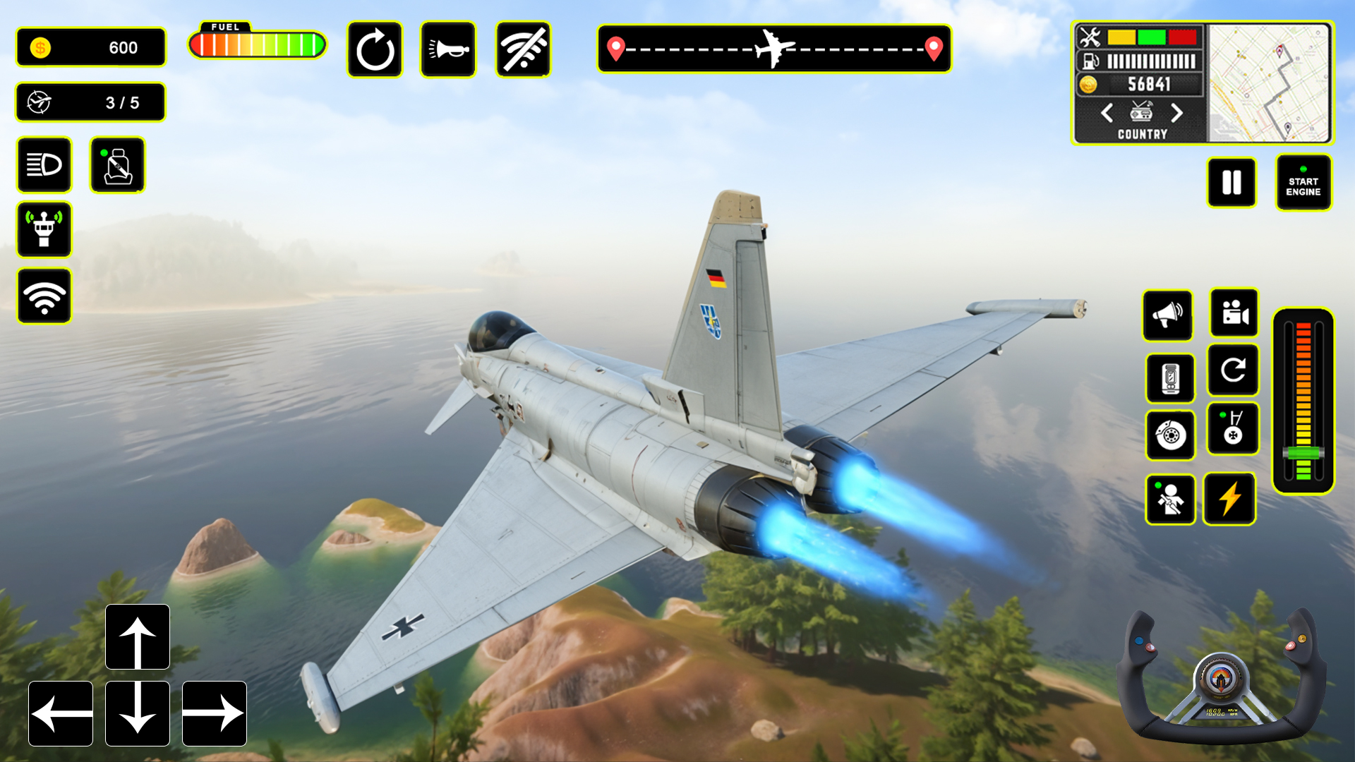 Flight Simulator 2.1 Airplane Games Aeroplan Flying Airplane Sky Racing ...