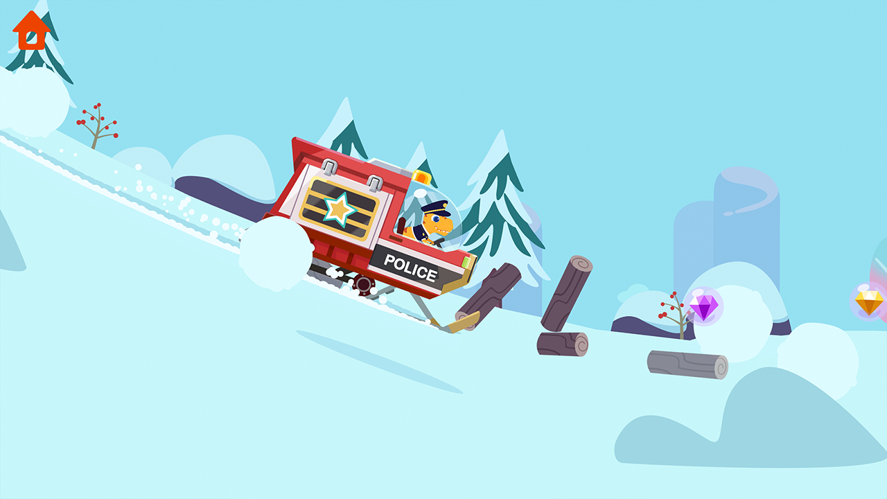 Dinosaur Police Car - Driving Games for kids - App on Amazon Appstore