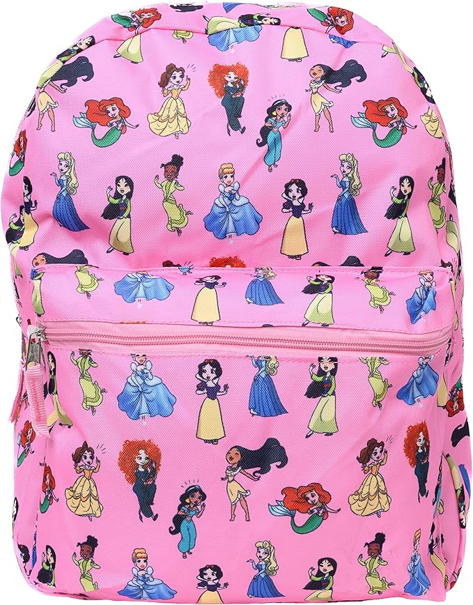 Amazon.com | Disney Princess 16" Backpack Bag Belle Cinderella Tiana ...