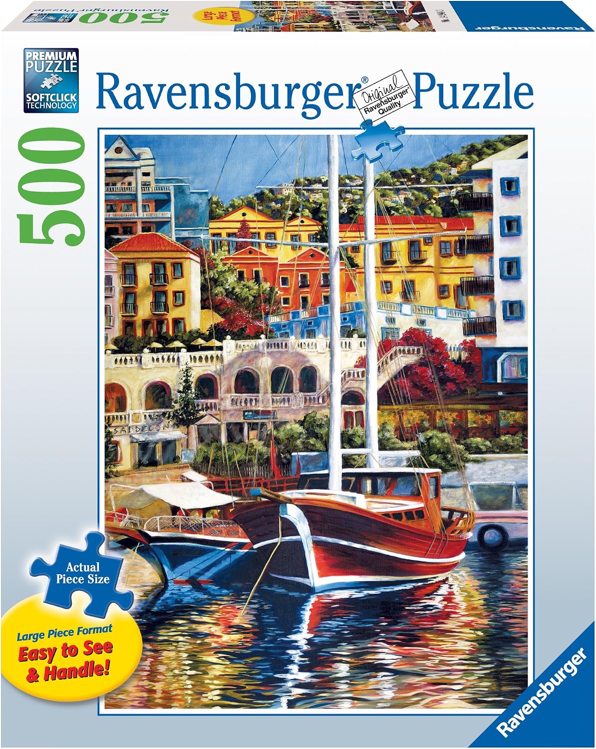 Amazon.com: Ravensburger Exotic Harbor - Large Format 500 Piece Jigsaw ...