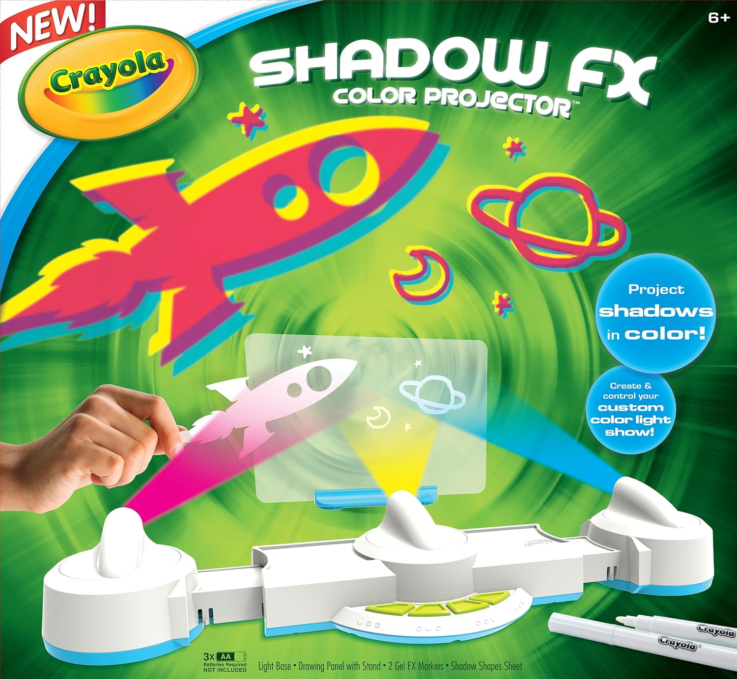 Amazon.com: Crayola Shadow FX Color Projector : Toys & Games