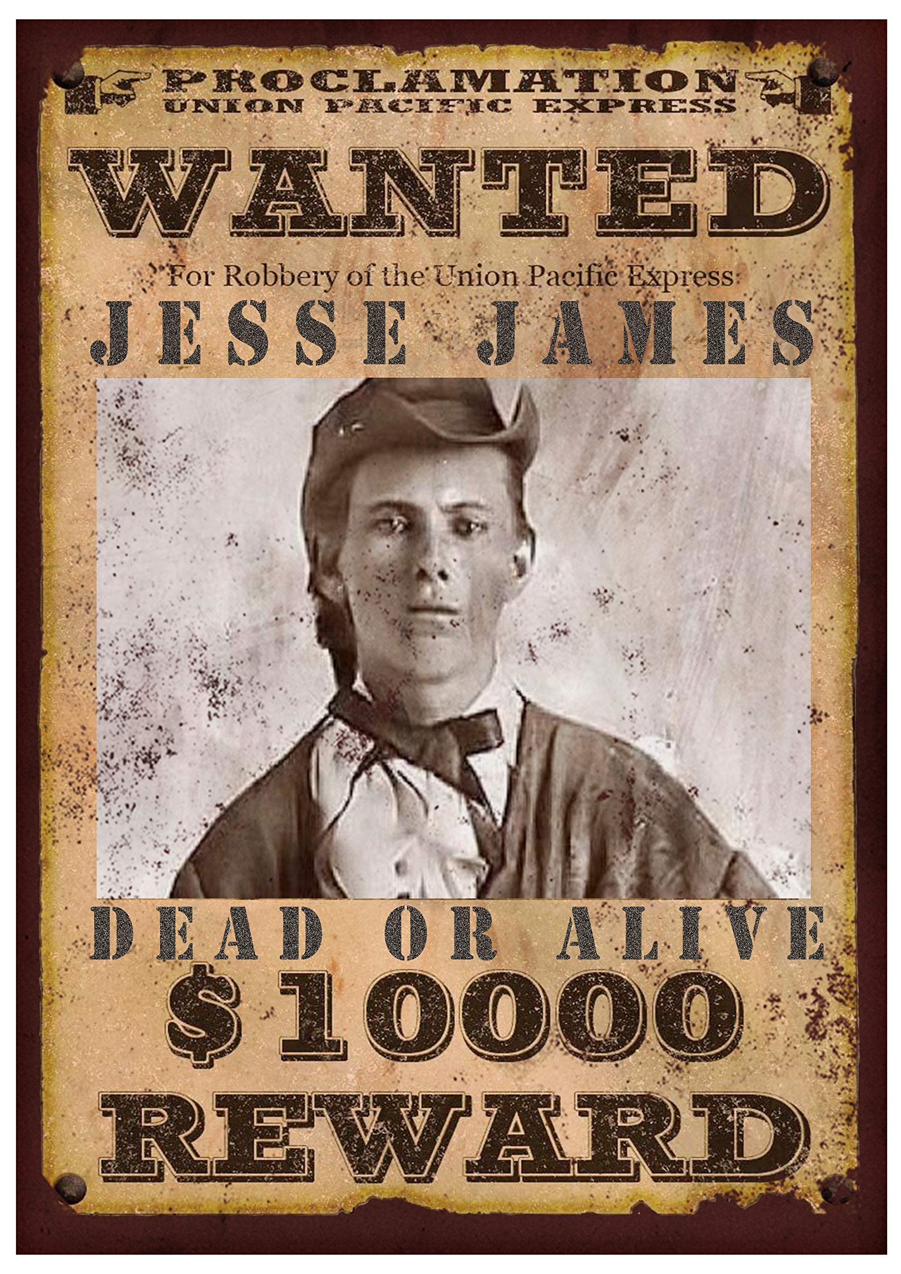 Jesse James Outlaw Wanted Poster Facial Recognition Uncovers