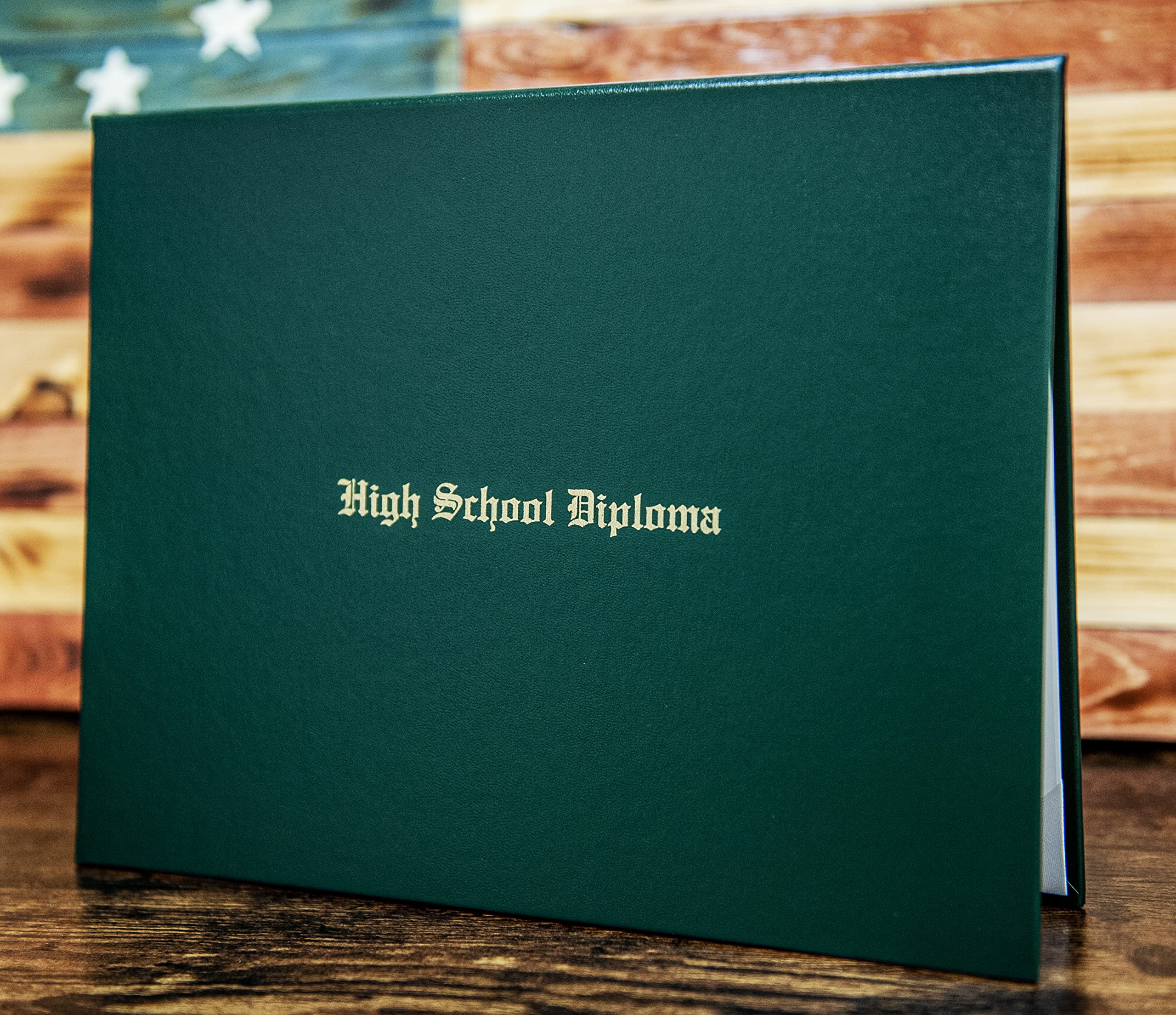 Amazon.com : High School Diploma Covers for Students - Golden Engraved ...