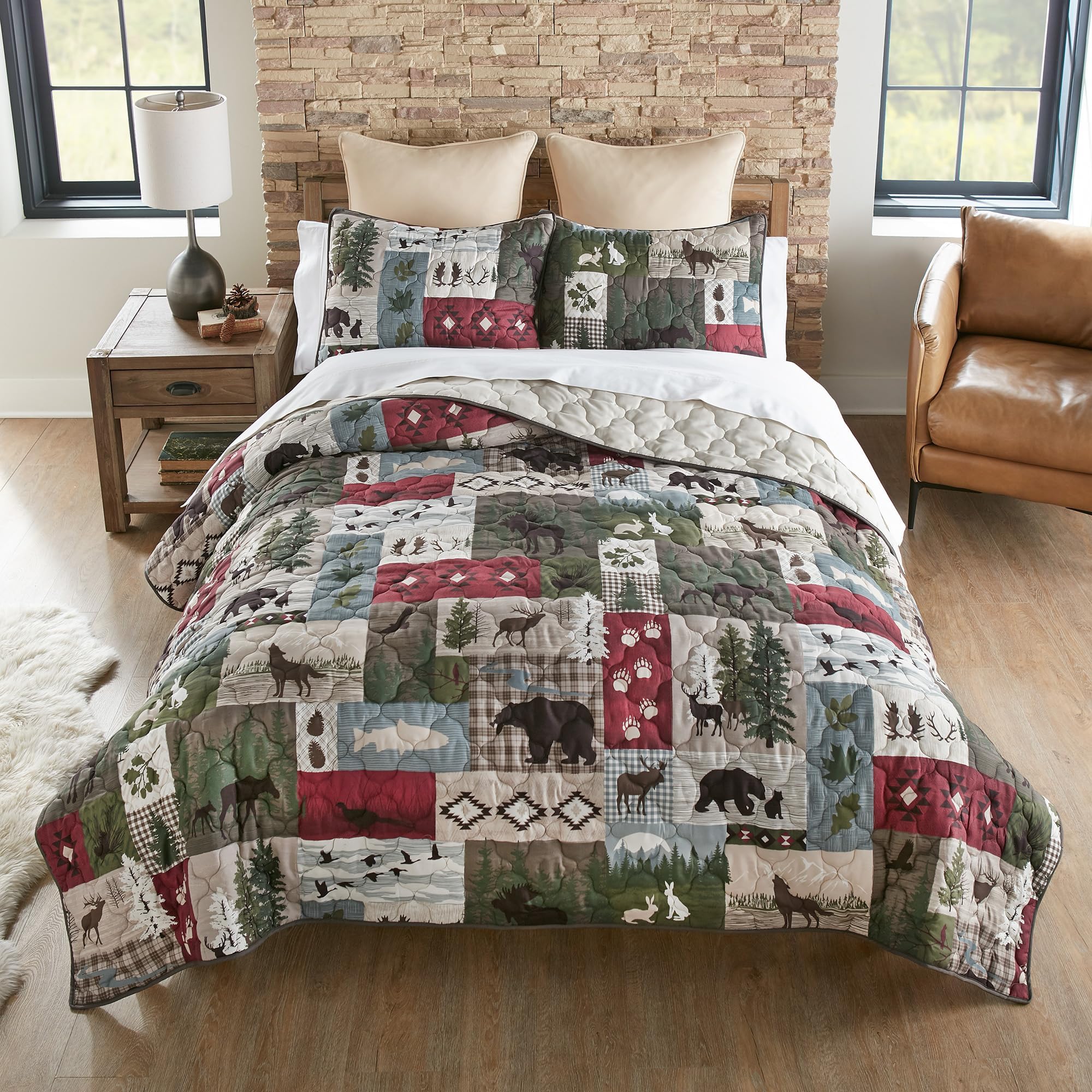 Amazon.com: Donna Sharp Full/Queen Bedding Set - 3 Piece - Montana ...
