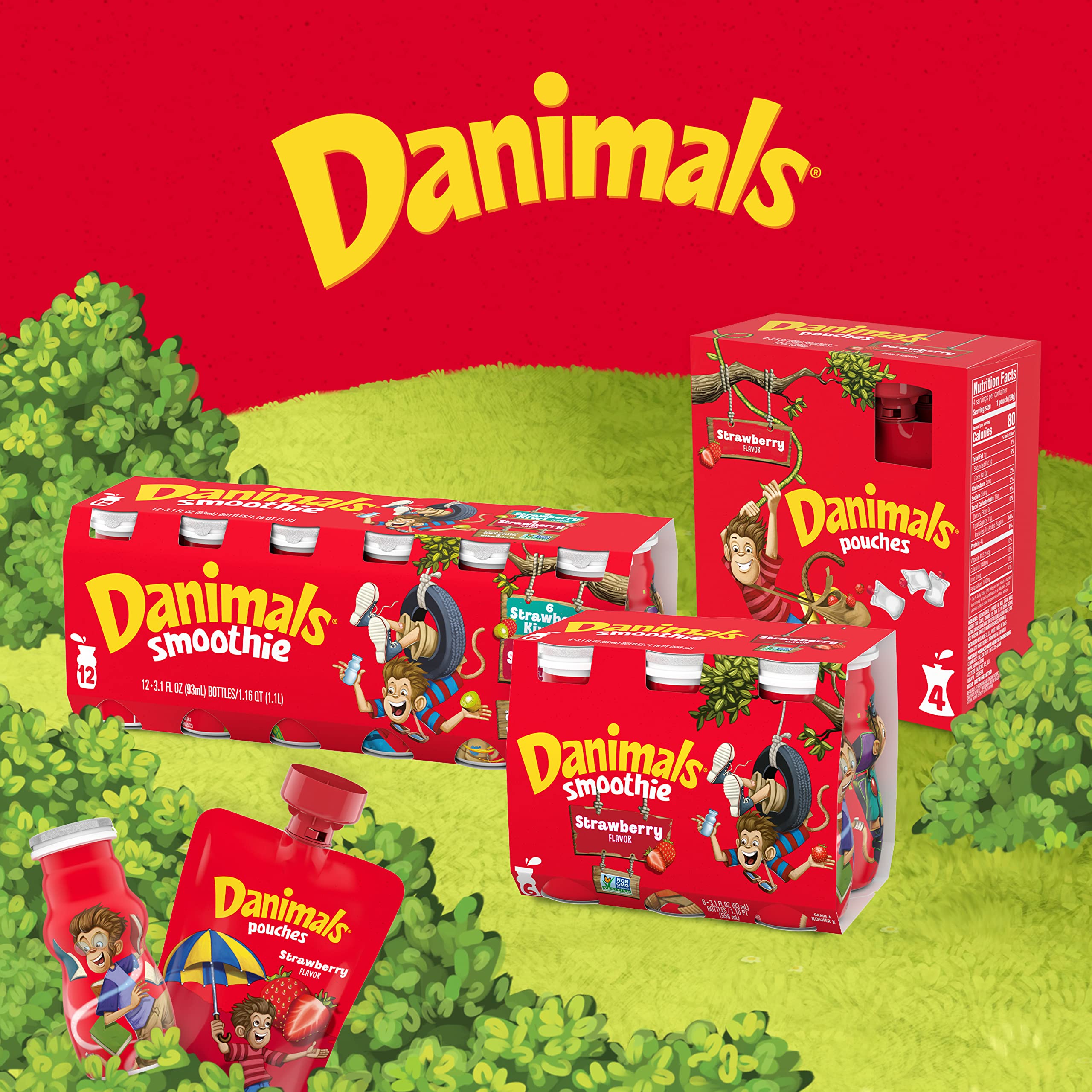 Danimals Yogurt Nutrition Label