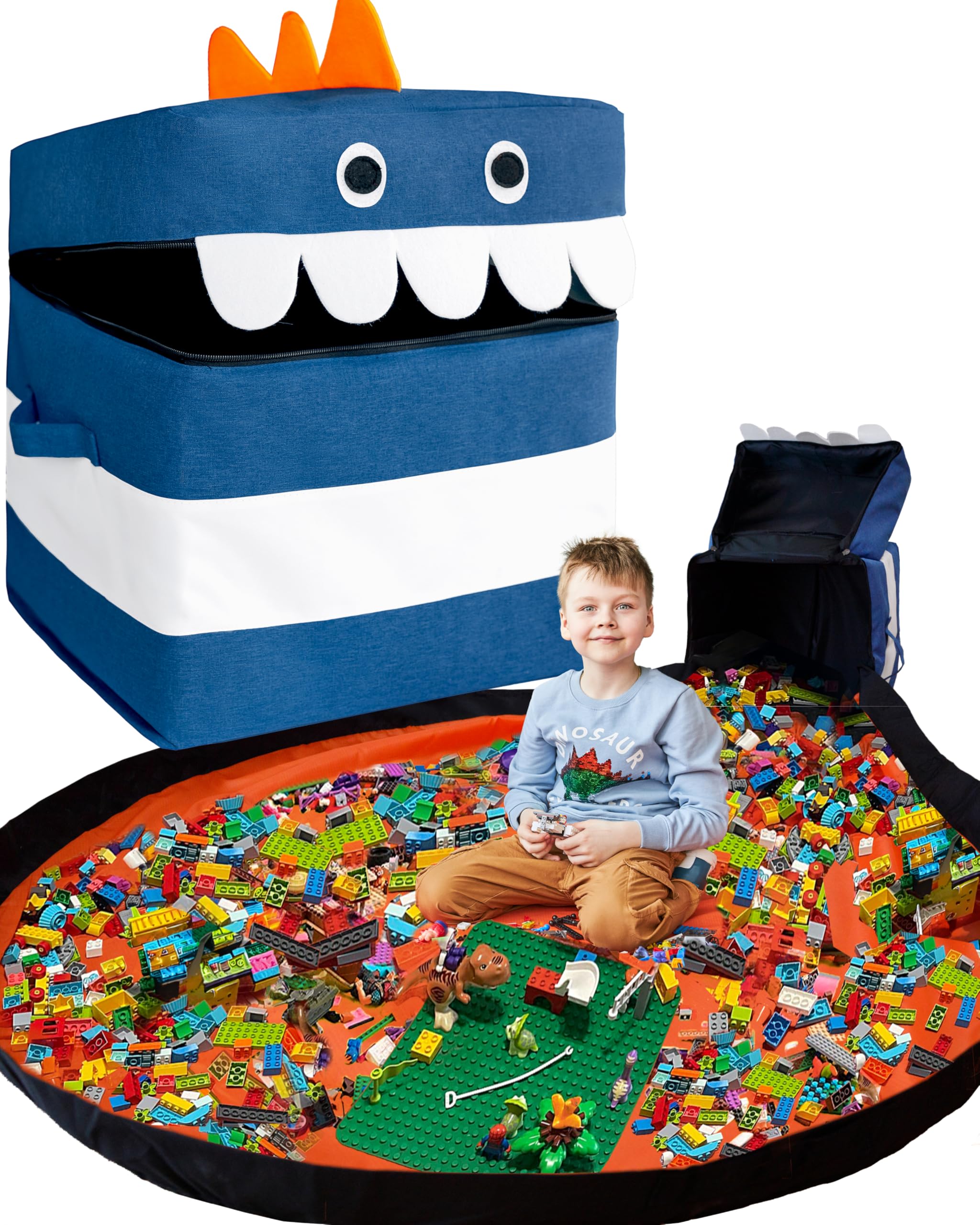 Amazon.com: Toy Storage Organizer with Play Mat - XXL Storage Bag/Box ...