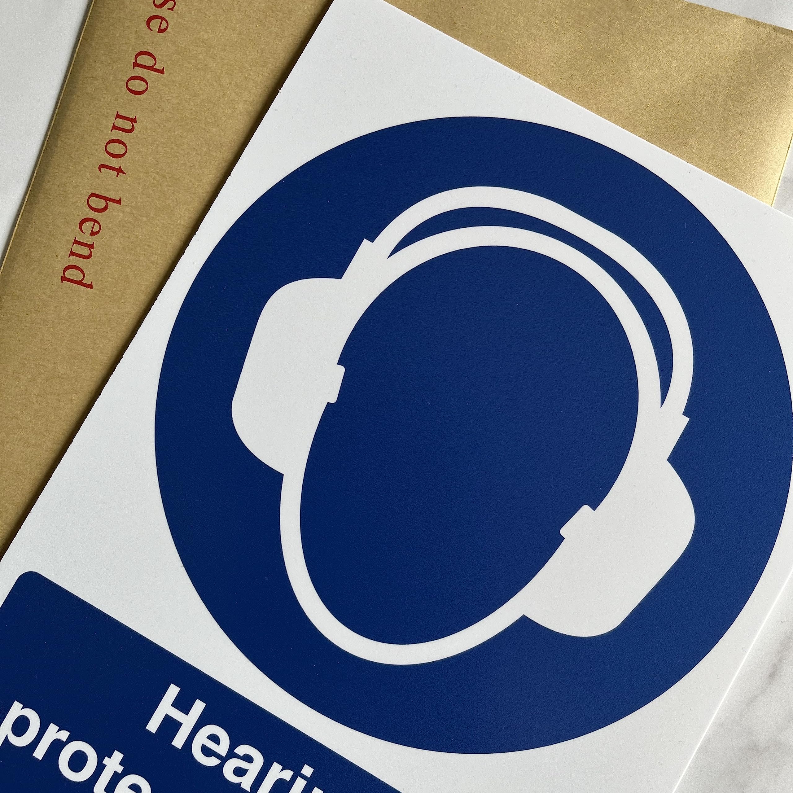 Hearing Protection Must Be Worn Sign – A4 Rigid Plastic Sign ...