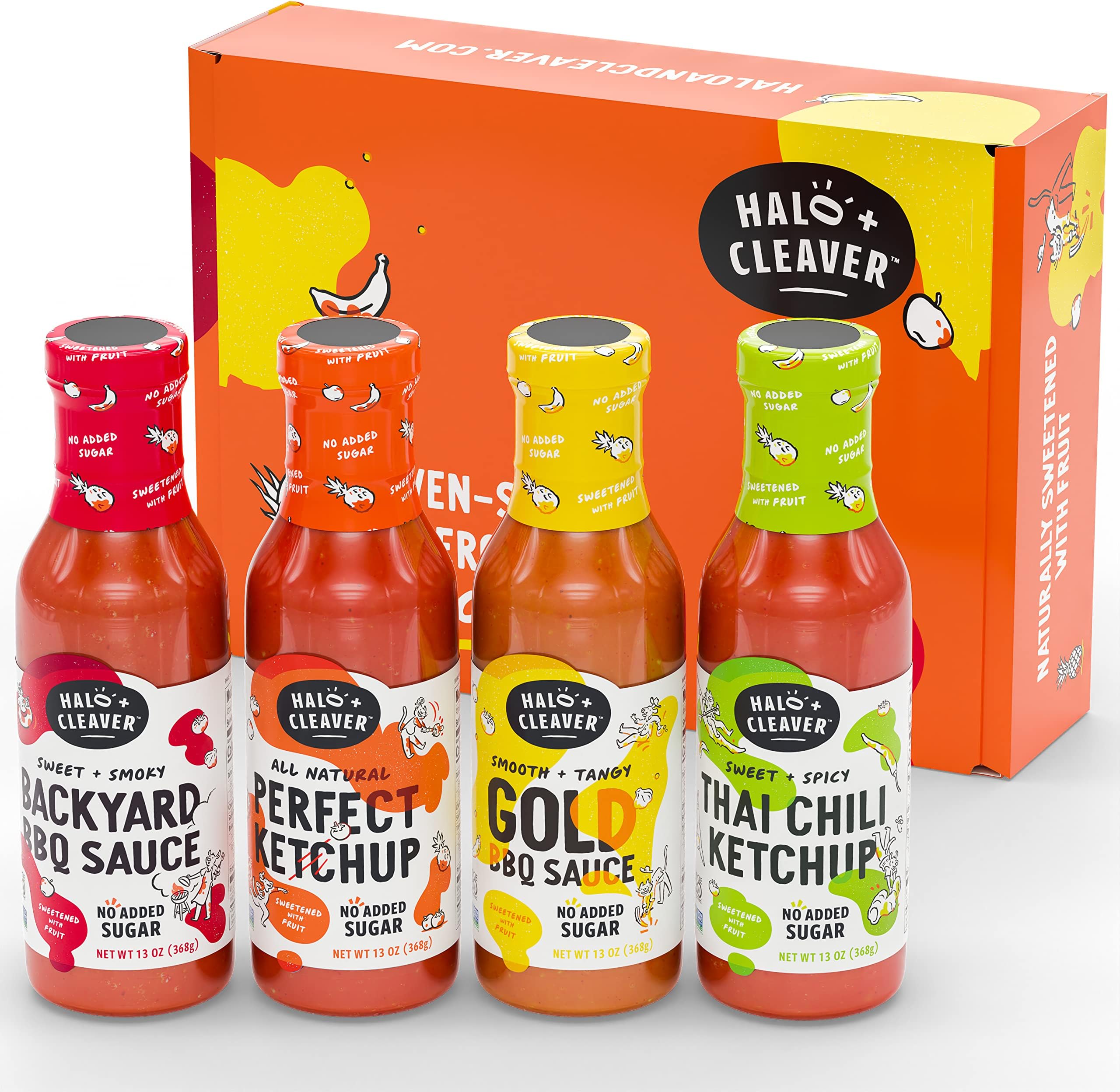 Amazon.com : Halo and Cleaver No Sugar Ketchup and BBQ Sauce Gift Set ...