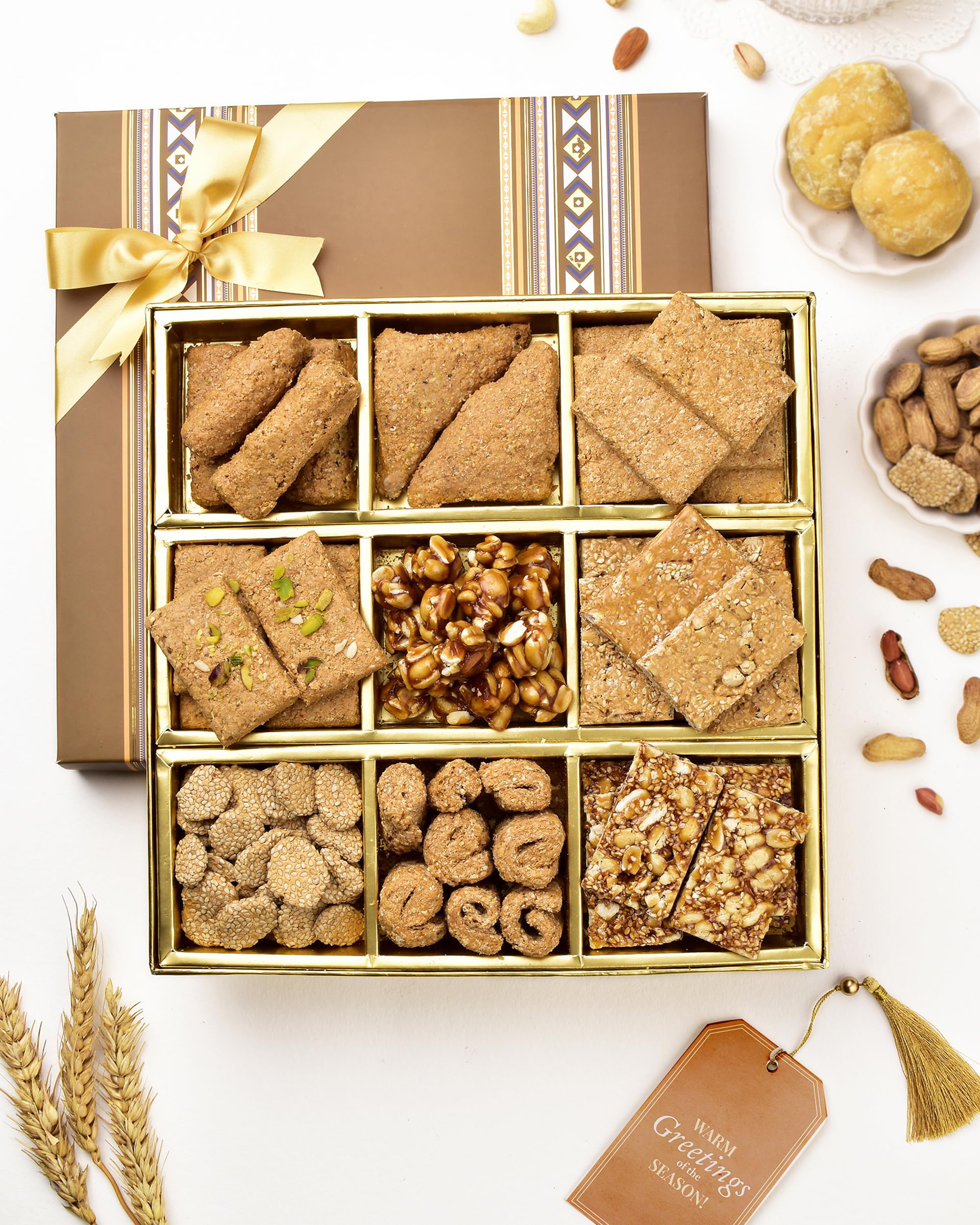 Gajak (1Kg) Winter Gift Hamper Jaggery Gajak Gift Pack Chikki Gajak Gud ...