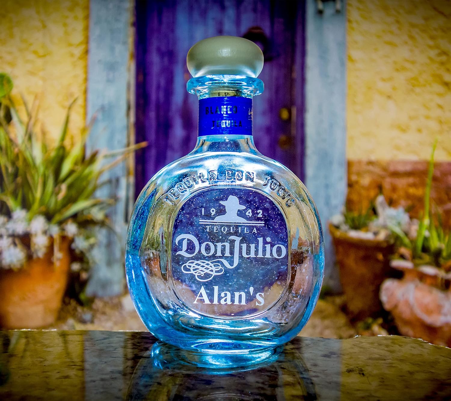 Don Julio Blanco Personalized Engraved EMPTY BottleDecanter (Compatible ...