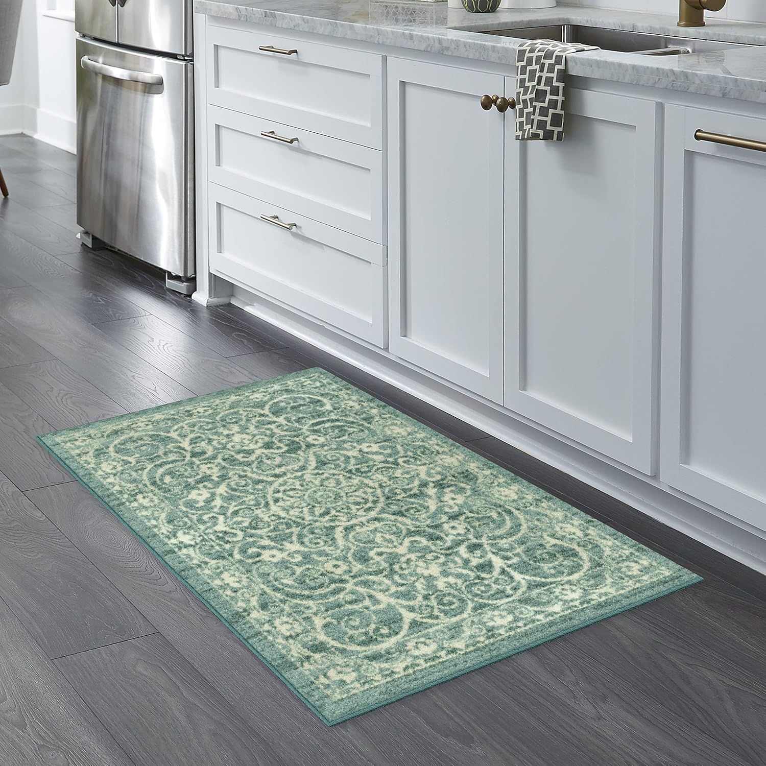 Amazon.com: Maples Rugs Pelham Vintage Kitchen Rugs Non Skid Accent ...
