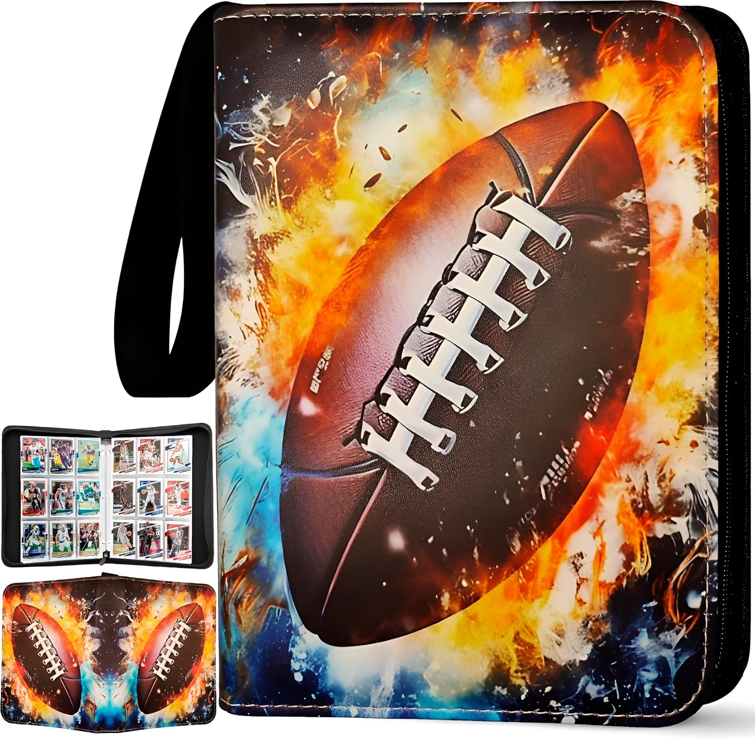 Amazon.com: Football Card Binder 900 Pockets, 50 Sleeves Large Football ...
